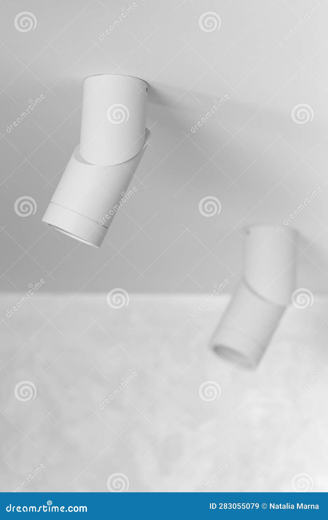 Modern Ceiling Lights with Directional Light in the Interior Stock ...