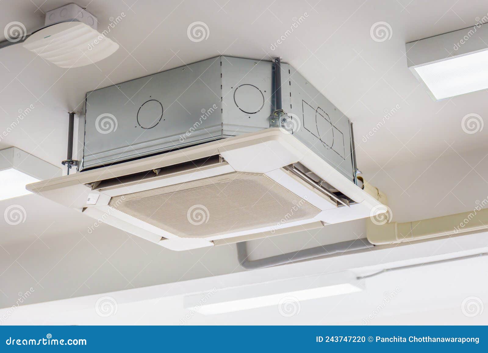 Modern Ceiling Mounted Cassette Type Air Conditioning System in the ...