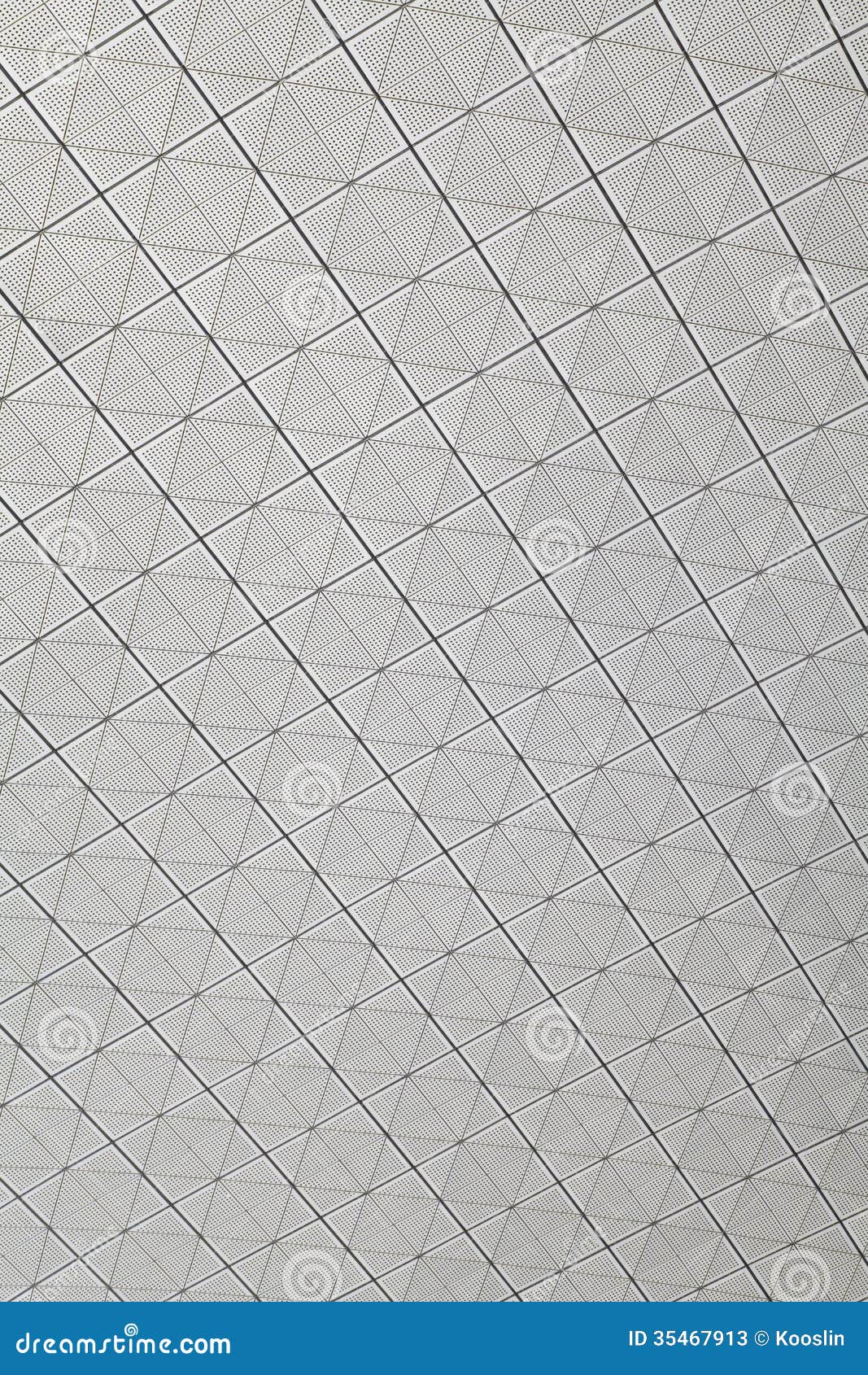 Modern Ceiling Built Up From Triangle Shaped Glass Elements Royalty ...