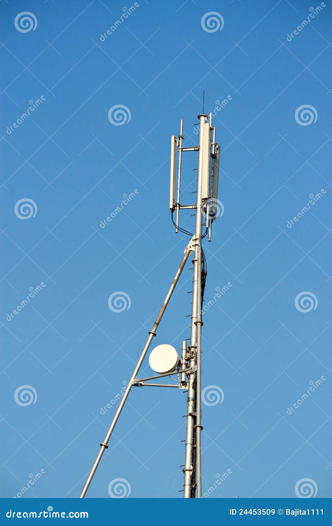 Modern Cell and Antenna with Flat Parabola Stock Image - Image of ...