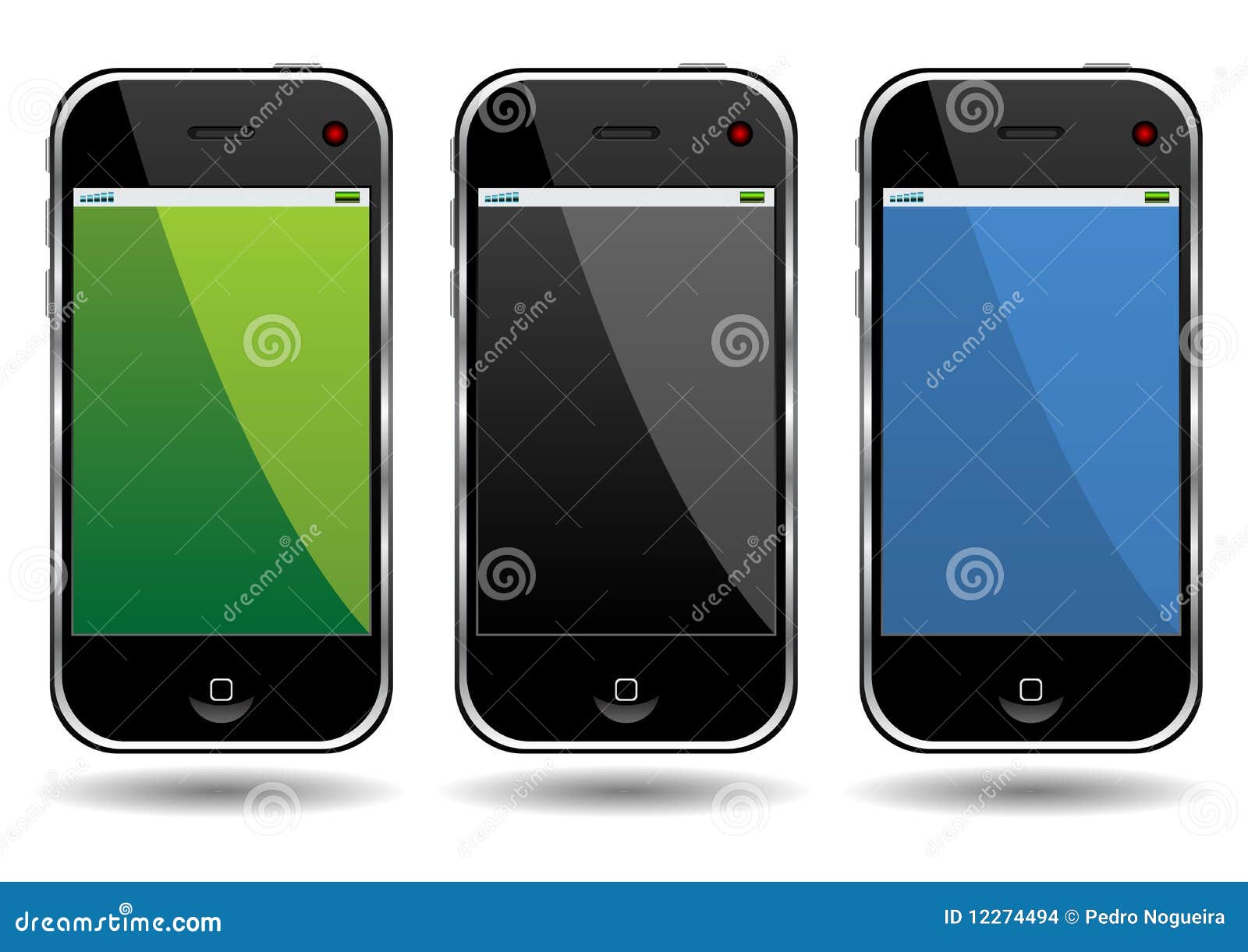 Modern cell phones editorial stock image. Illustration of technology ...
