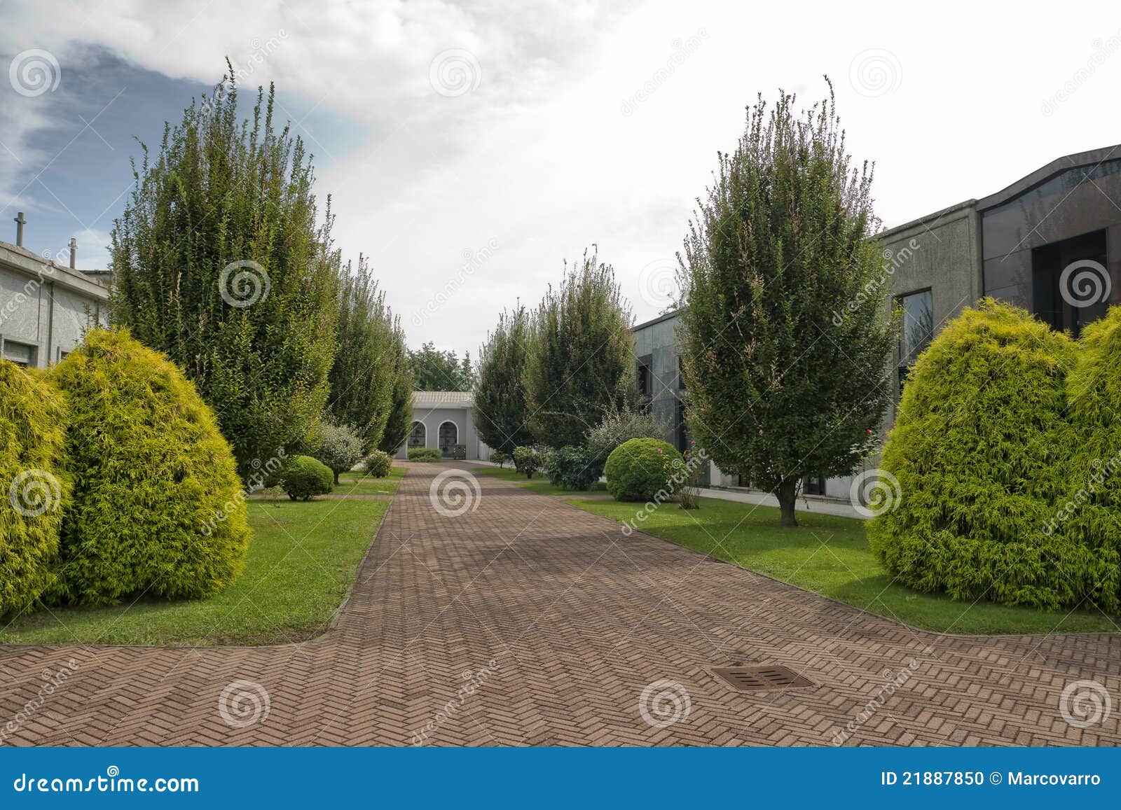Modern cemetery stock photo. Image of construction, cemetery - 21887850