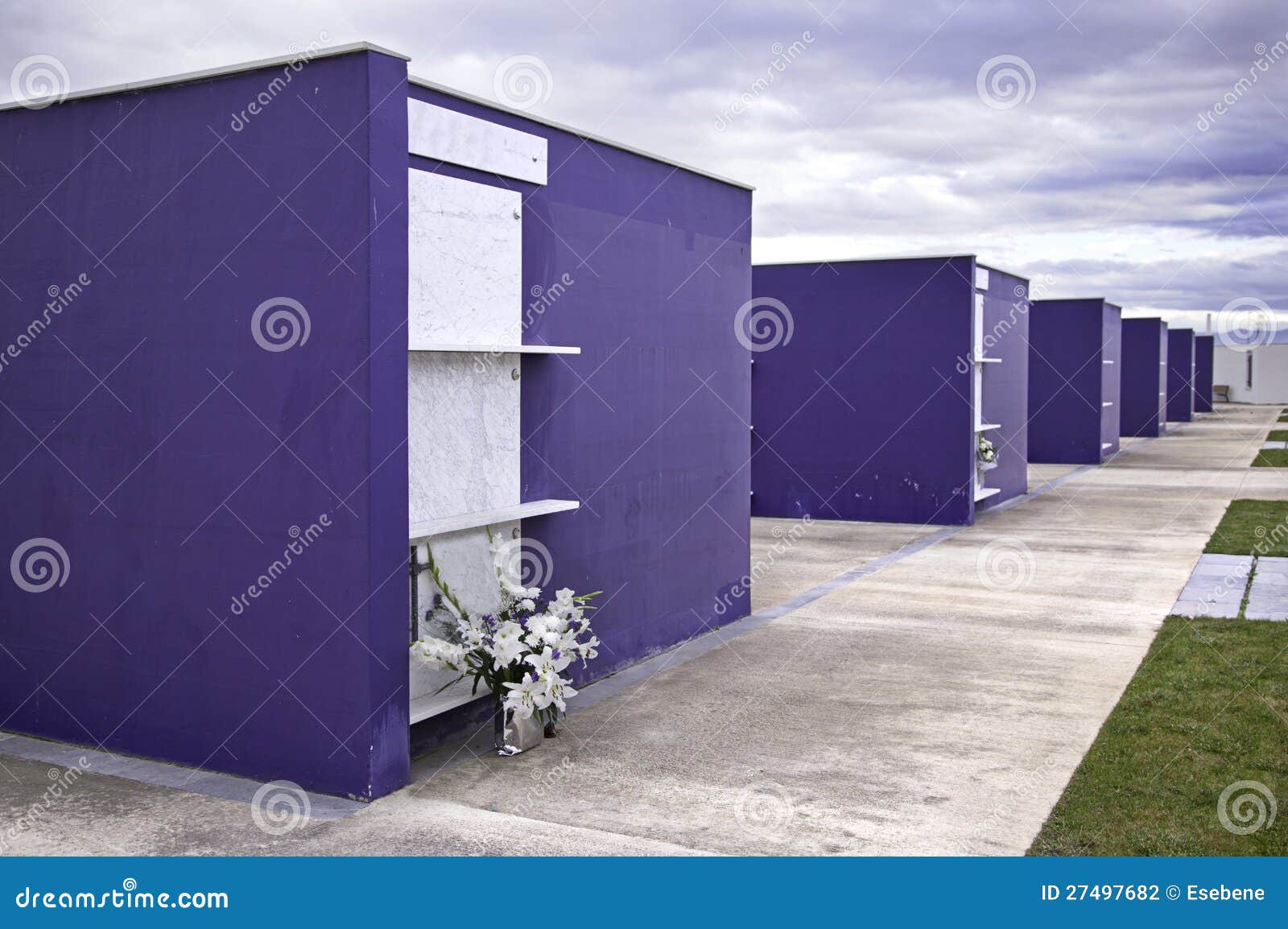 Modern cemetery stock photo. Image of exterior, tombs - 27497682