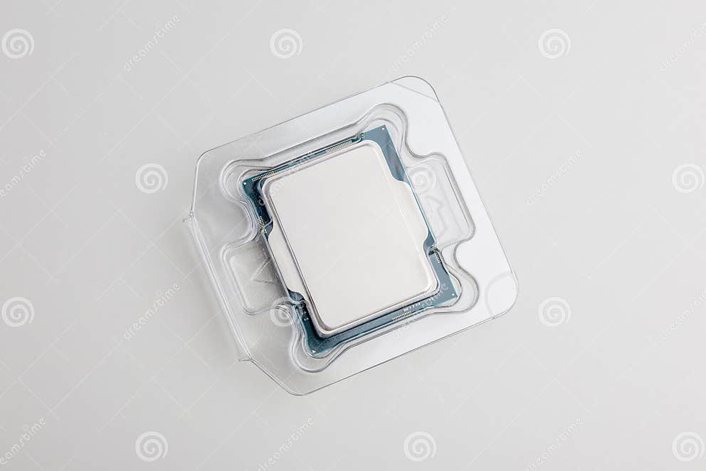 Latest Generation Core Processor in Protect Cover Stock Image - Image ...