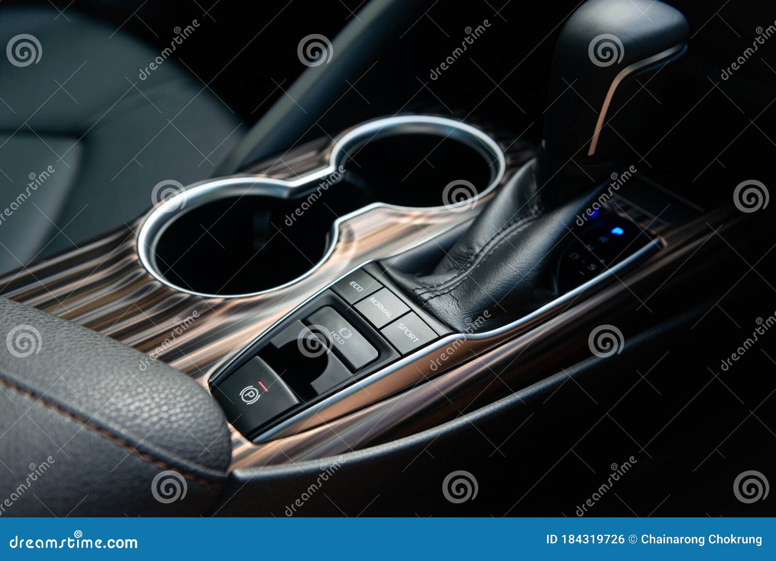 Modern Centre Console with Gear Shift and Car Driving Mode and Auto ...