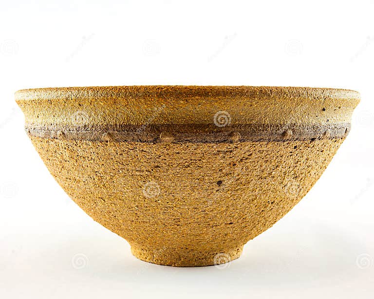 Modern Hand Made Ceramic Bowl. Stock Image - Image of profile, modern ...