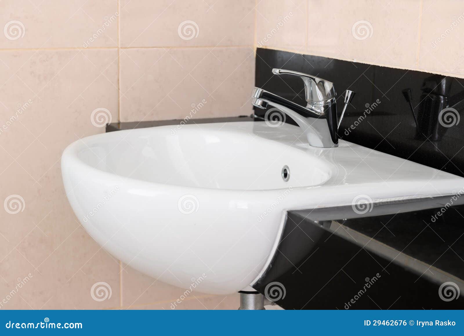 Modern Ceramic Hand Wash Basin Stock Photo - Image of metal, basin ...