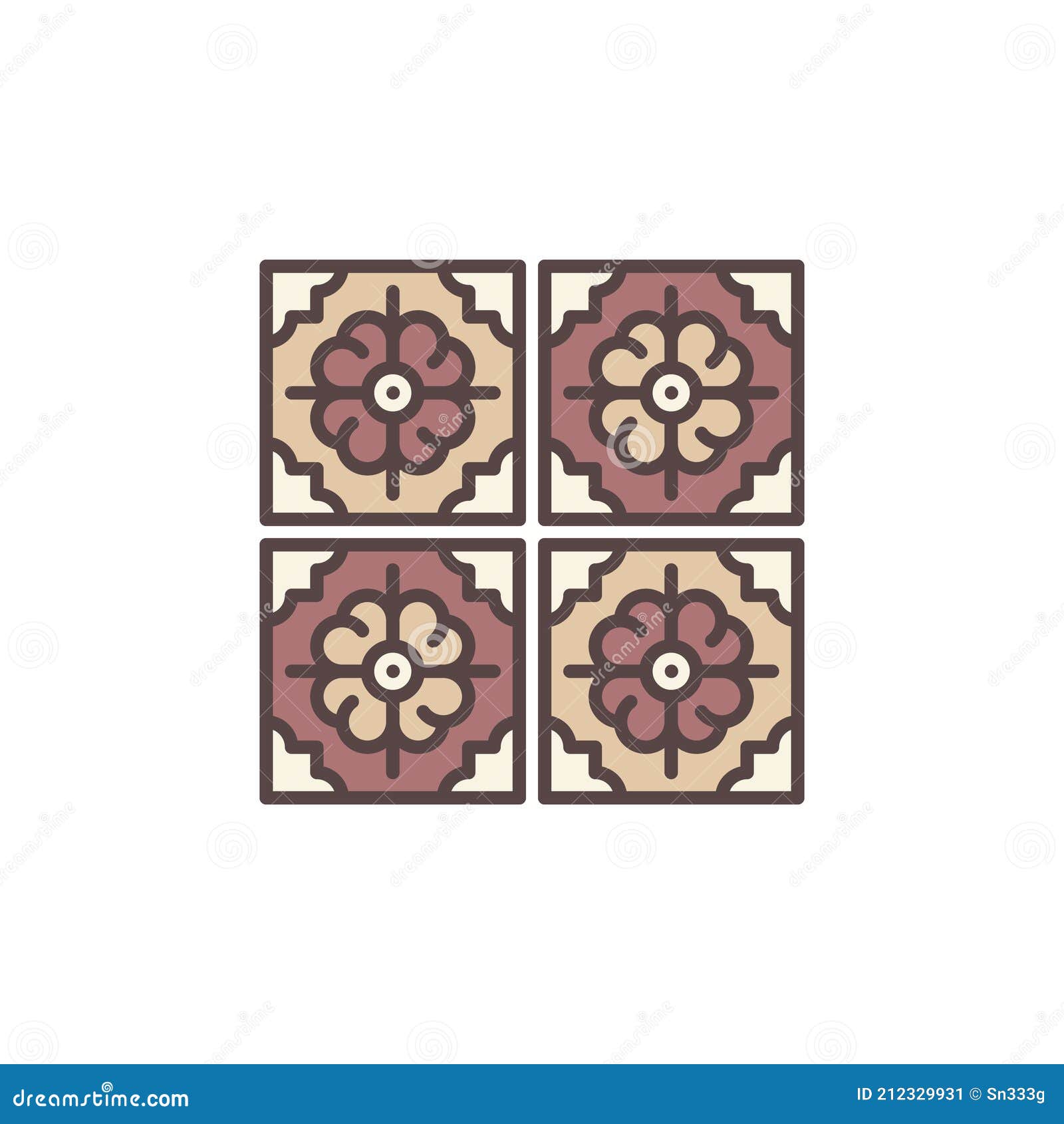 Modern Ceramic Tiles Vector Concept Colored Icon Stock Vector ...