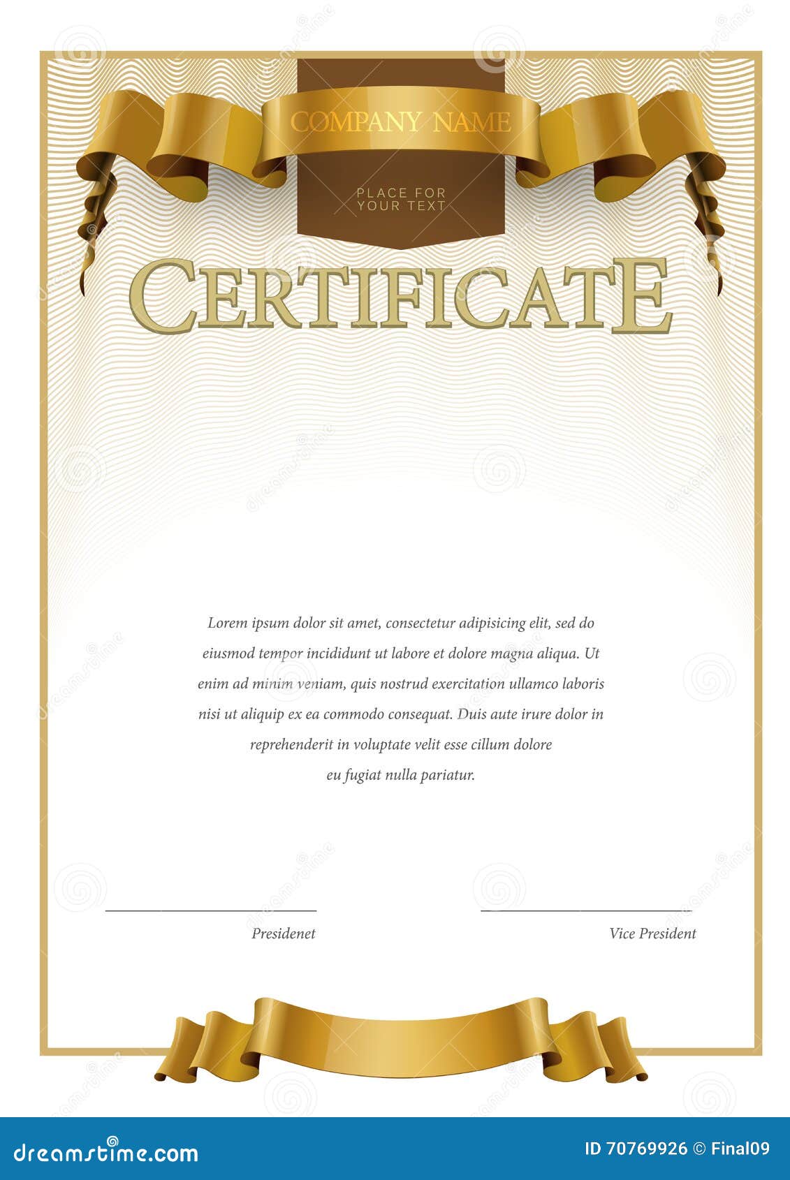 Modern Certificate and Diplomas Template. Stock Vector - Illustration ...