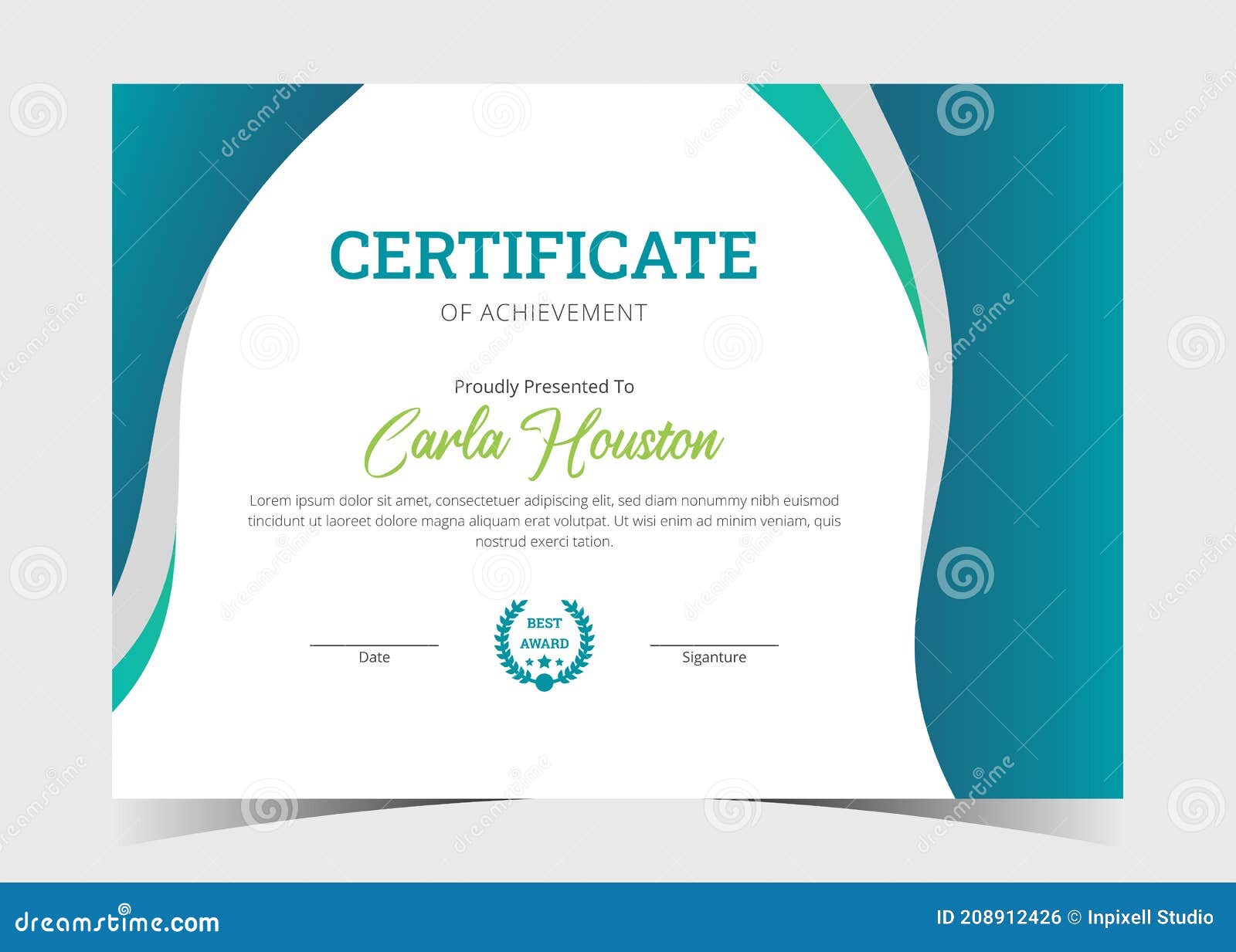 Modern Certificate Template. Certificate Design Certificate Template ...