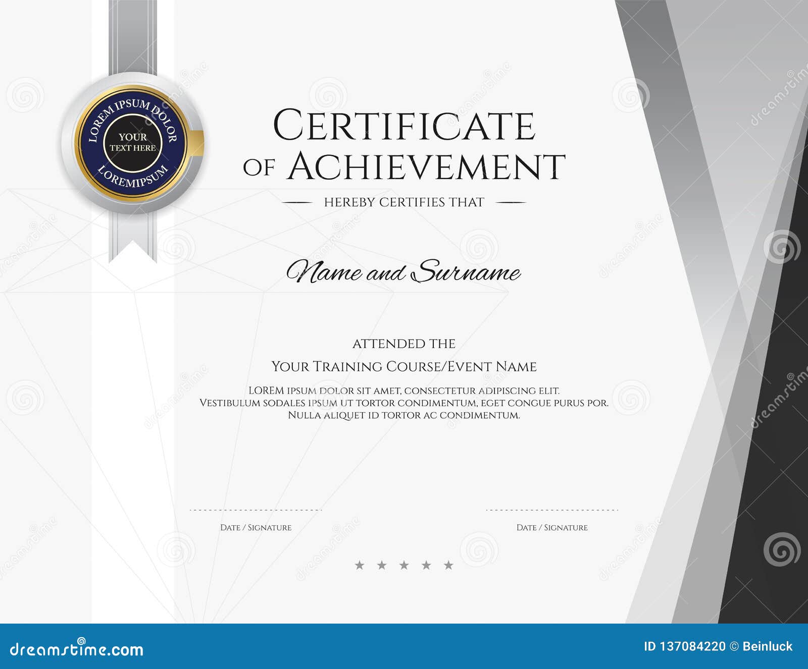 Certificate Of Graduation Template