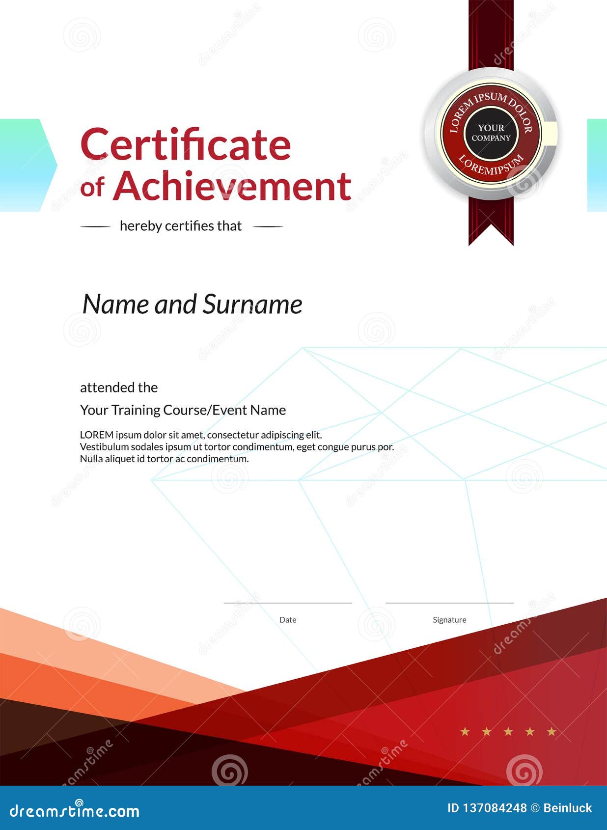 Seminar Certificate Stock Photo | CartoonDealer.com #7566228