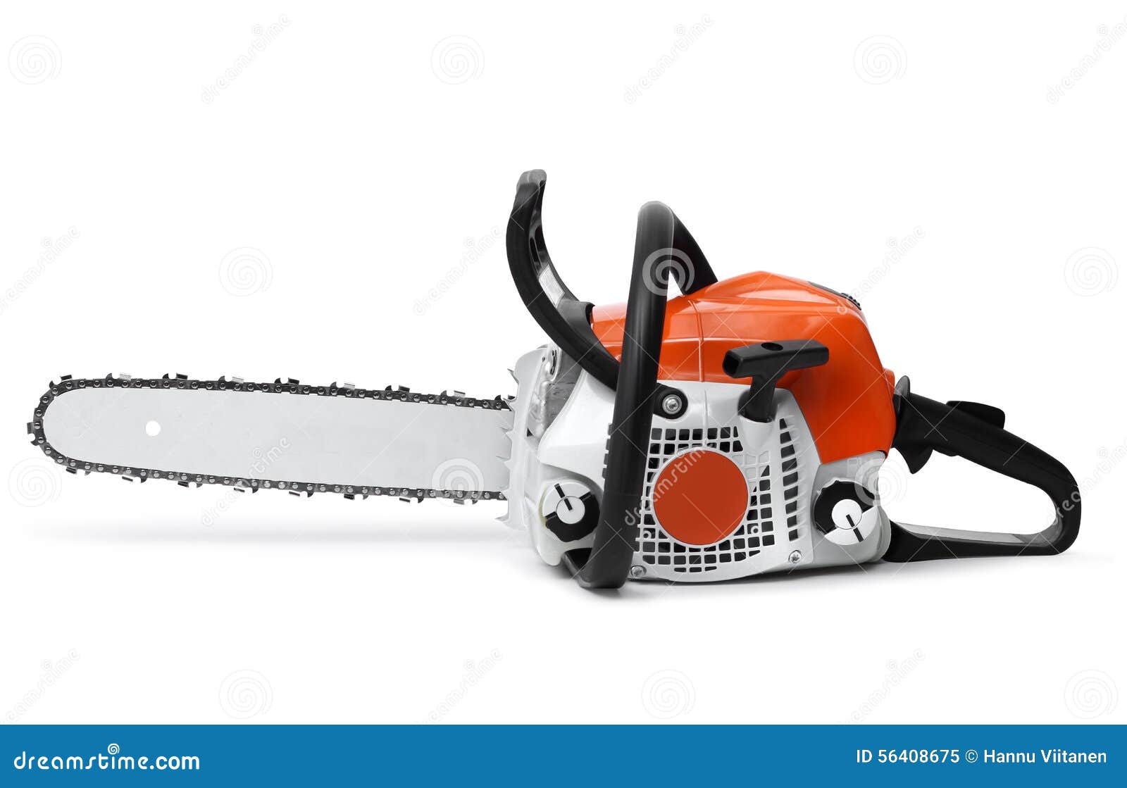 Modern chain saw isolated stock image. Image of equipment - 56408675