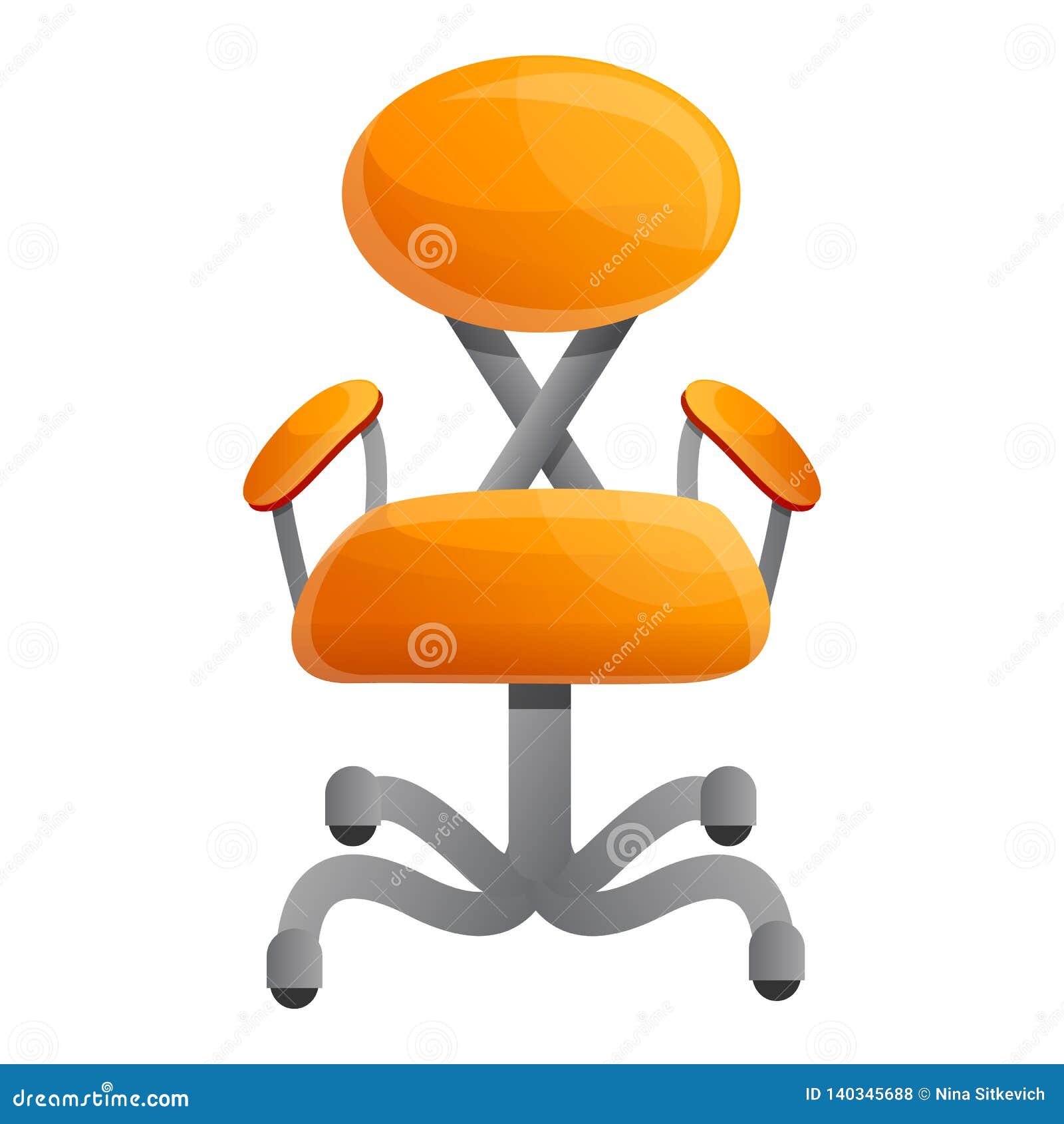 Modern Chair Icon, Cartoon Style Stock Vector - Illustration of ...