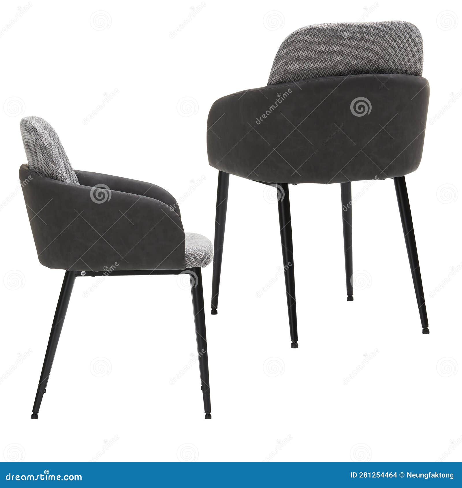 Modern Chair Isolated White Background Stock Photo - Image of decor ...