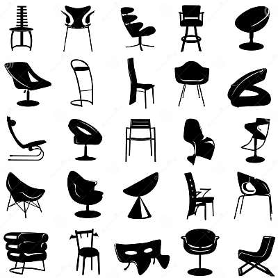 Modern chair vector stock vector. Illustration of wallpaper - 6919539