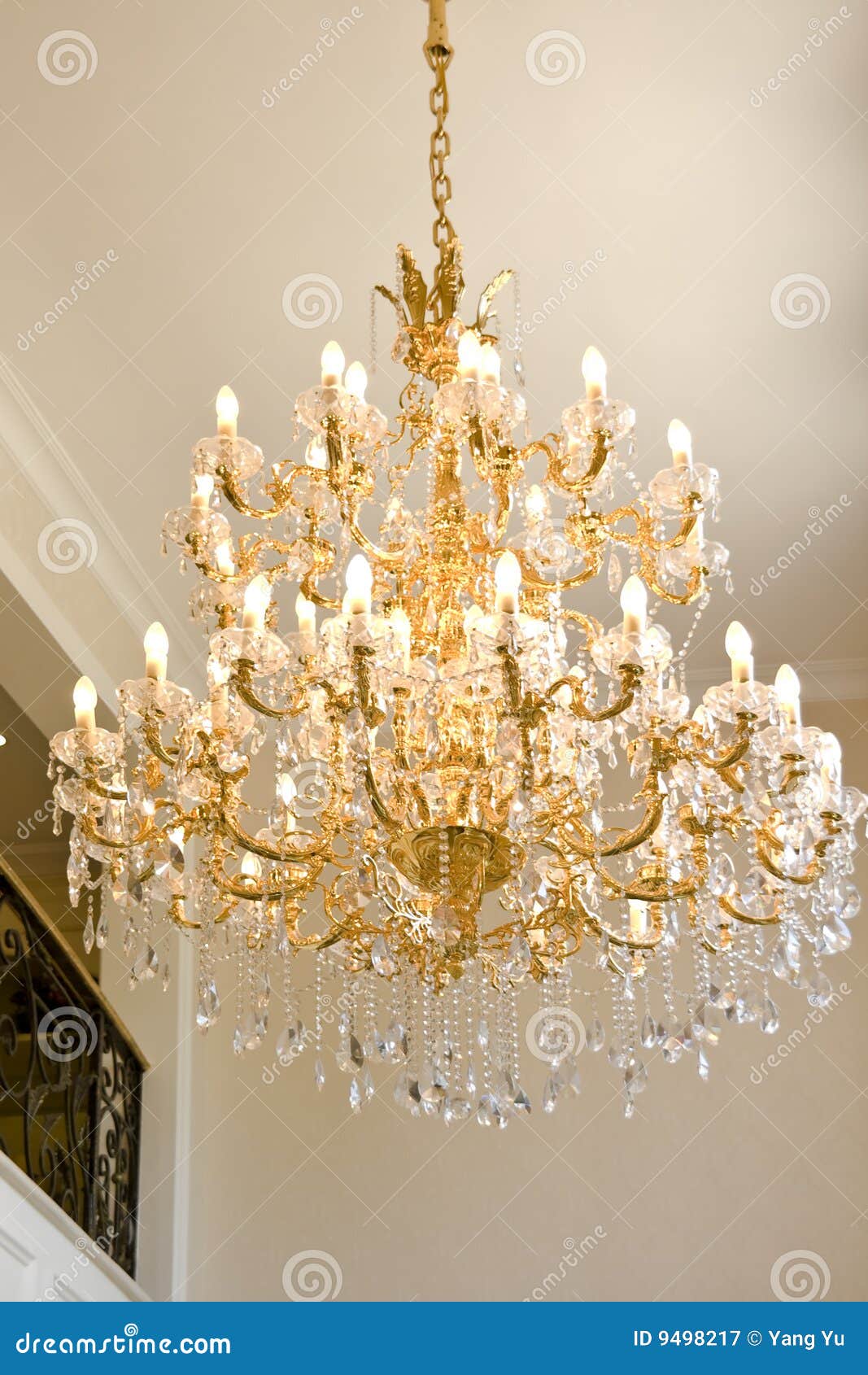 Modern chandelier stock image. Image of darkness, electricity - 9498217