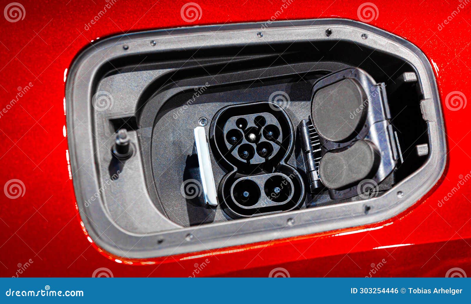 Modern Charging Port on an Electric Car Stock Photo - Image of fast ...