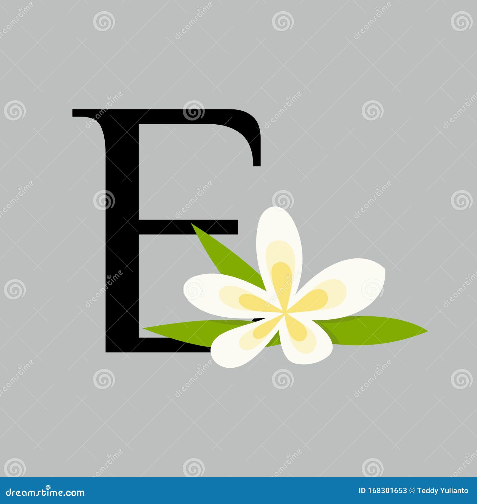 Beauty Logo Initial E Flower Stock Vector - Illustration of environment ...