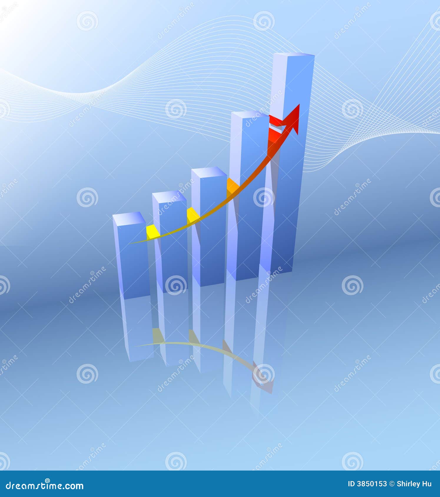 Modern Chart stock vector. Illustration of arrow, artistic - 3850153