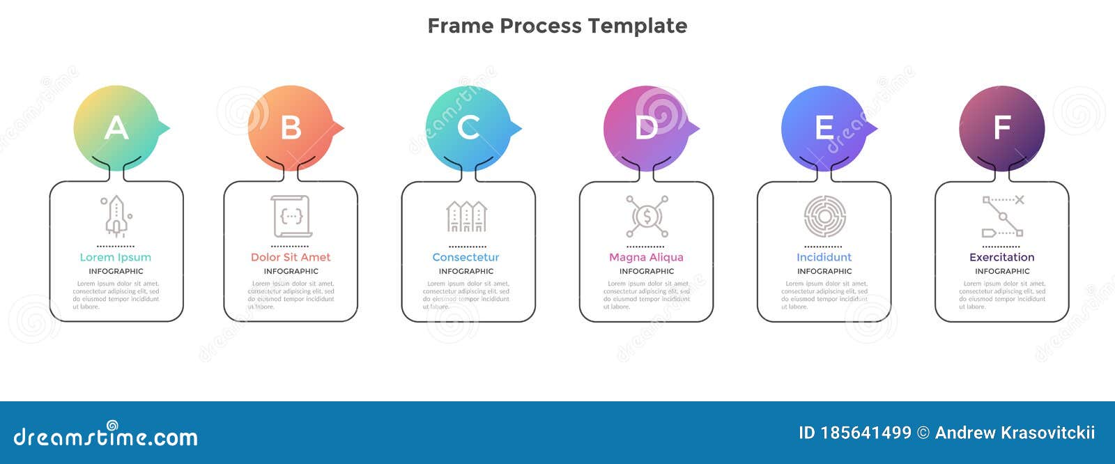 Modern Infographic Vector Template Stock Vector - Illustration of ...