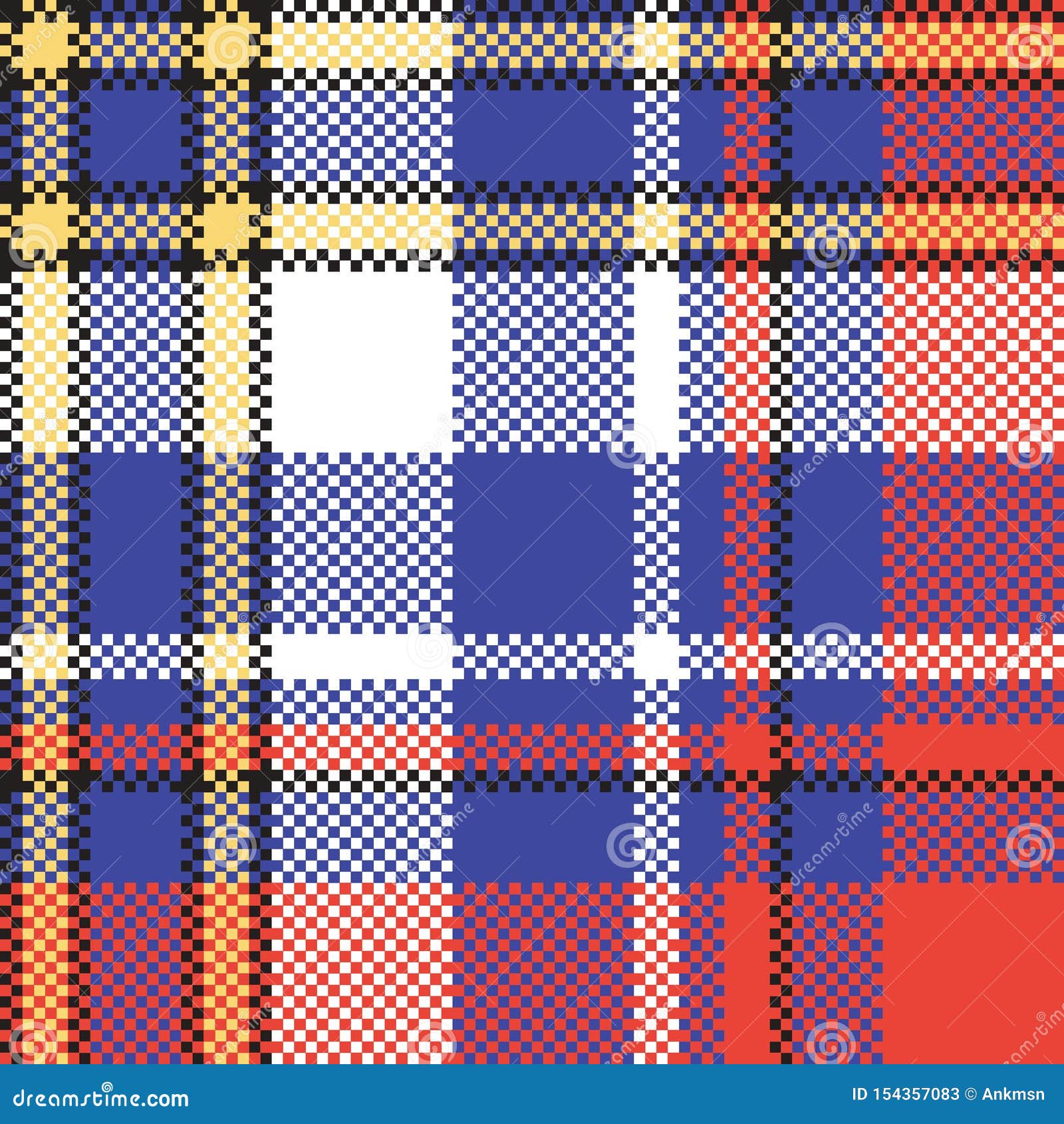 Modern Check Plaid Seamless Pattern Stock Vector - Illustration of ...