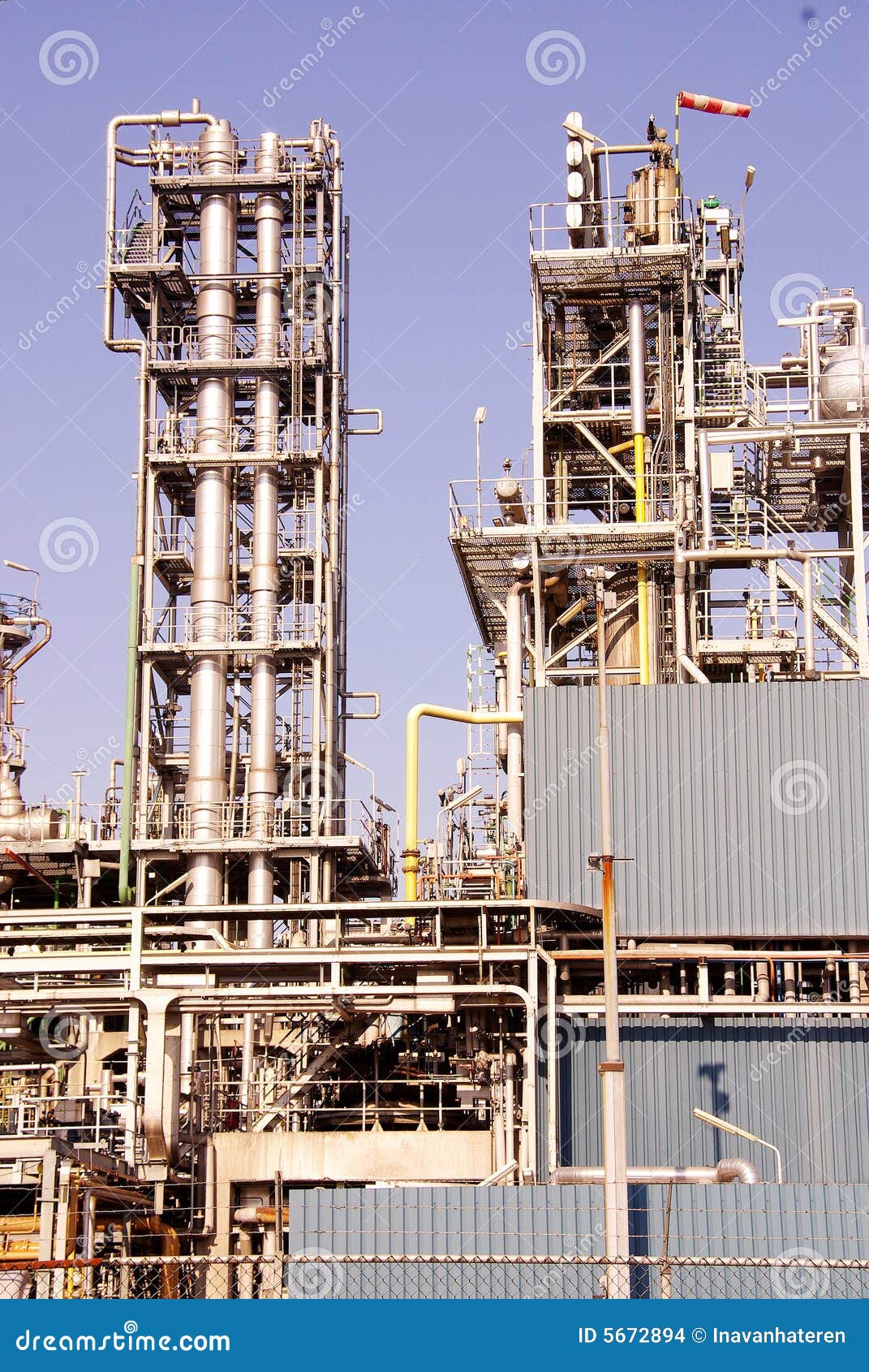 Modern chemical factory stock photo. Image of industry - 5672894