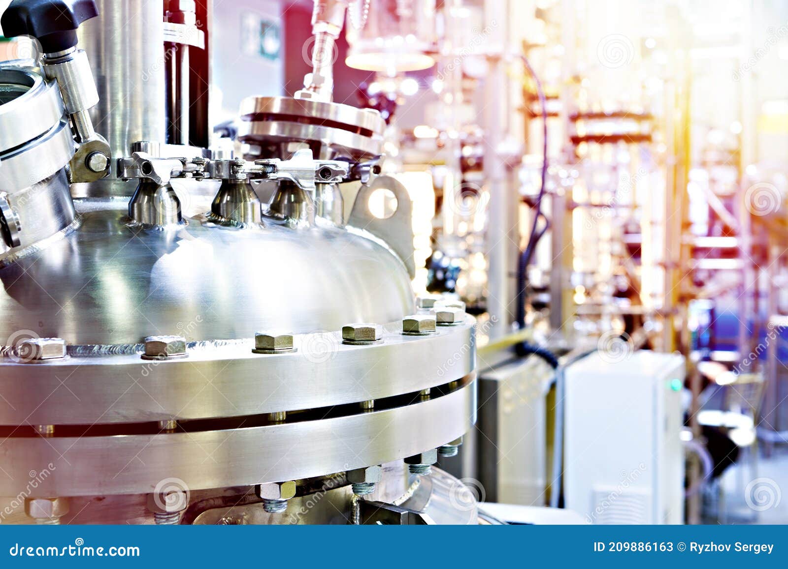 Chemical Industrial Titanium Reactor Stock Image - Image of metal ...