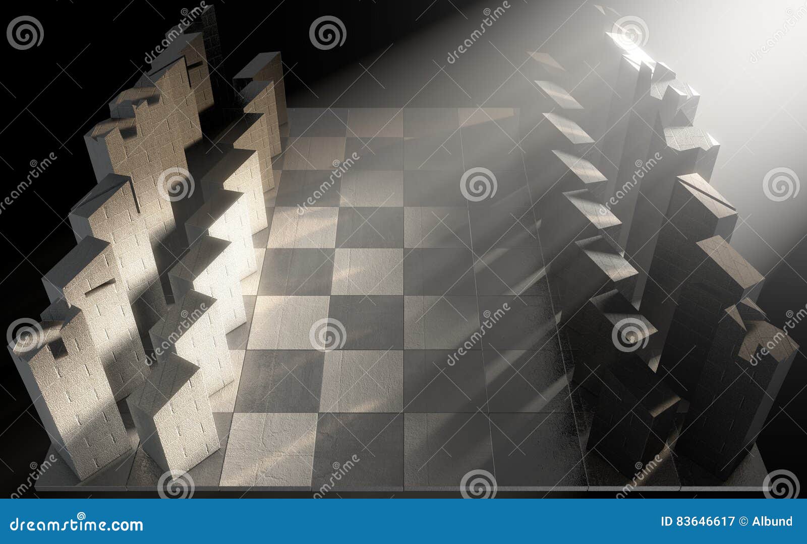 Modern Chess Set stock illustration. Illustration of chess - 83646617