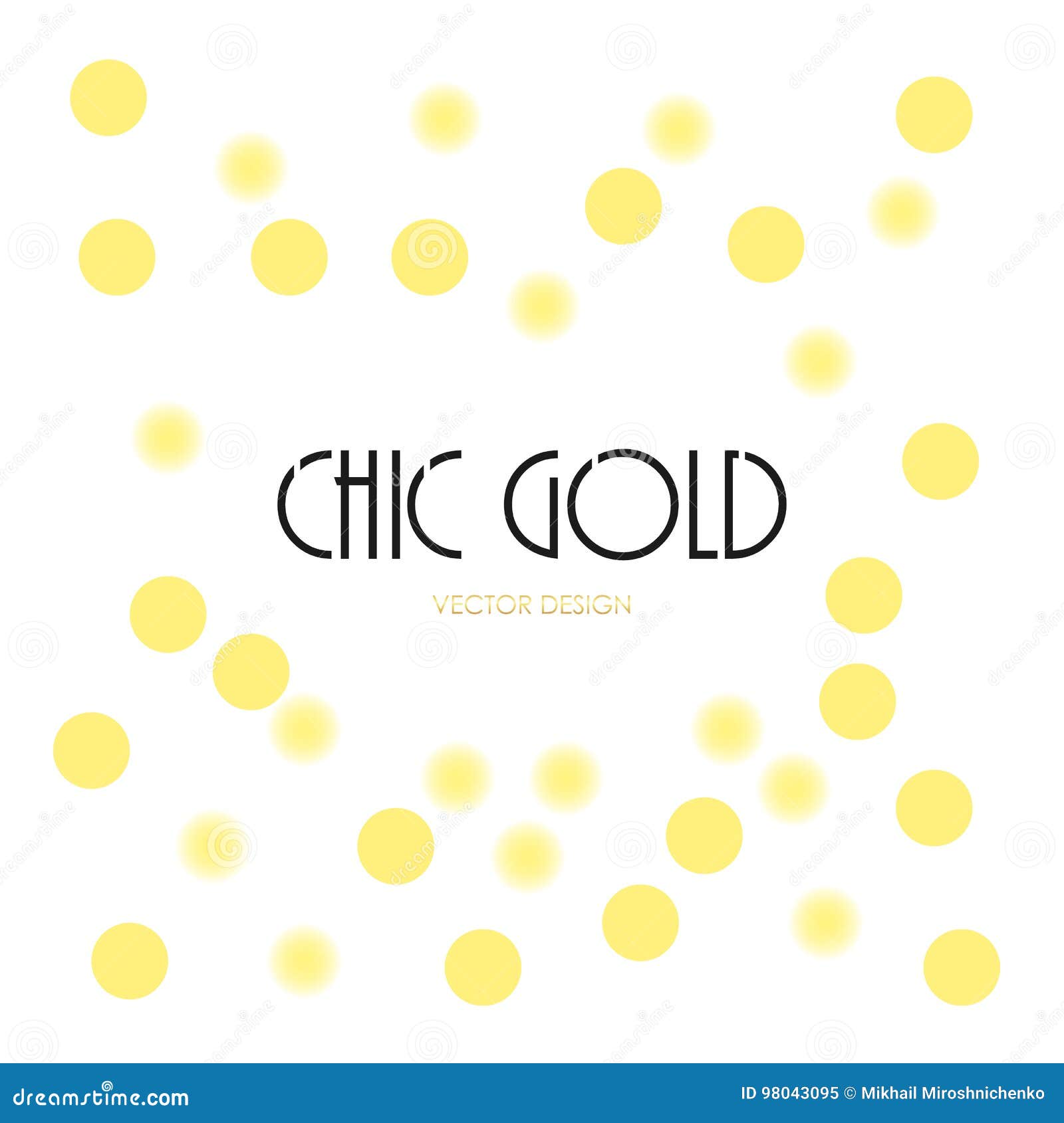 Modern Chic Gold Background Stock Illustration - Illustration of pastel ...