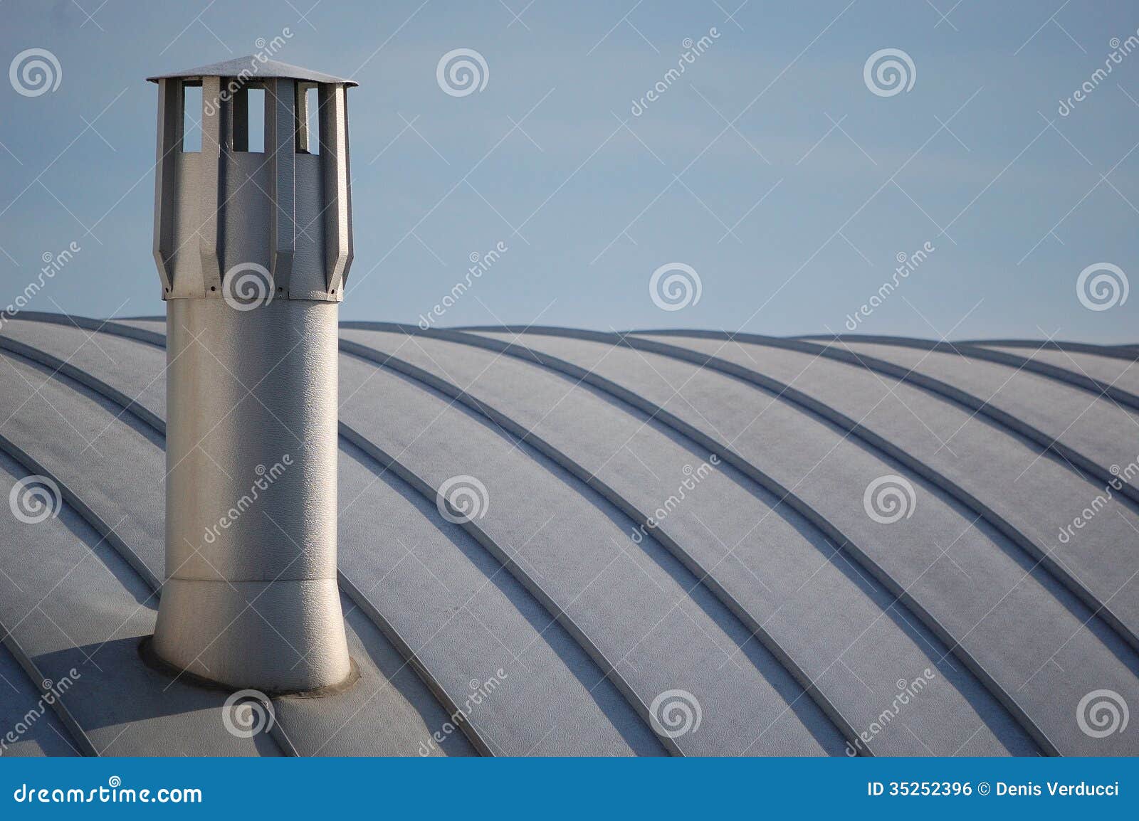 Modern chimney stock photo. Image of stack, modern, roof - 35252396