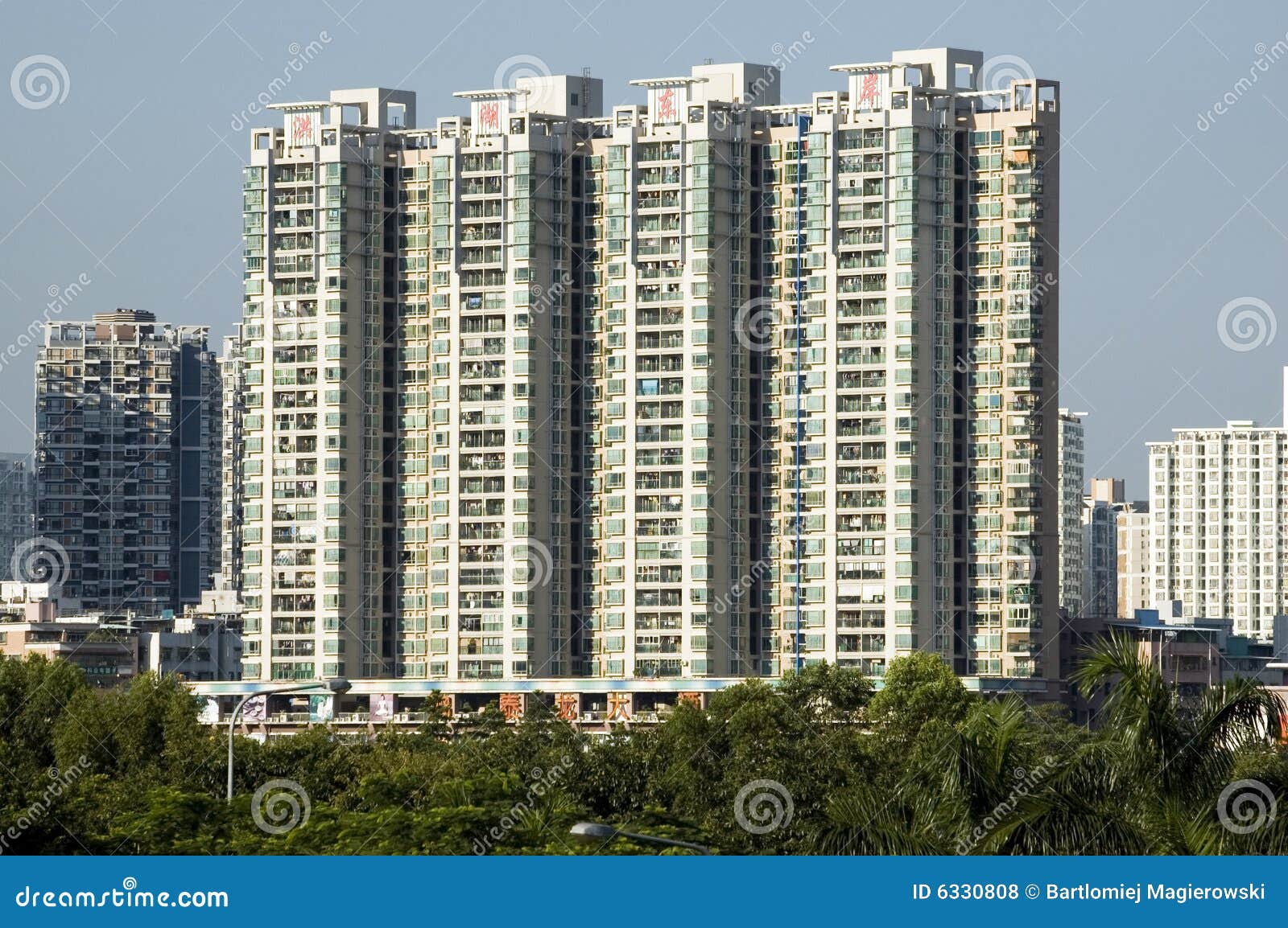Modern Chinese Residential Area Stock Photo - Image of chinese, real ...