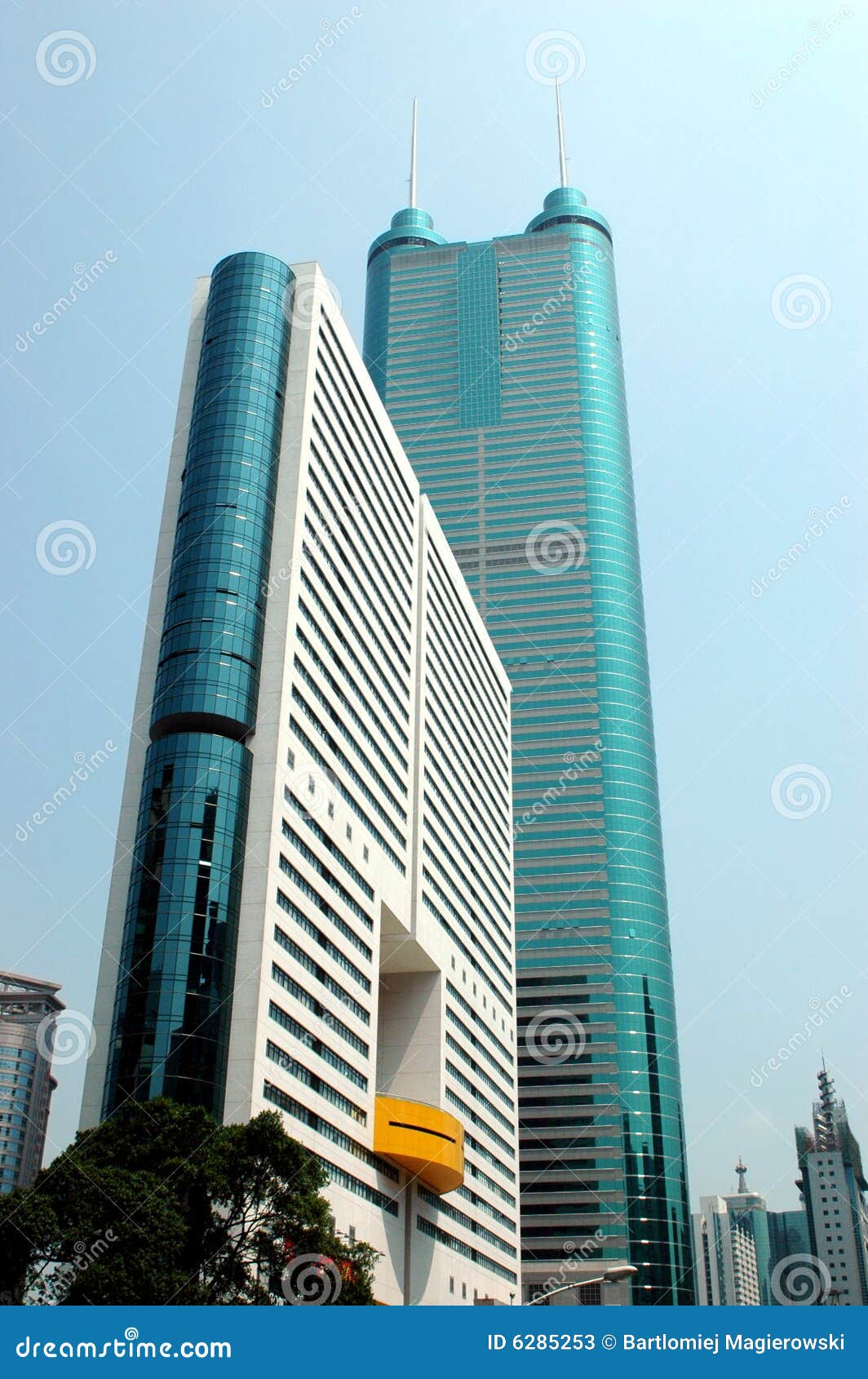 Modern Chinese skyscraper stock image. Image of tall, shenzhen - 6285253