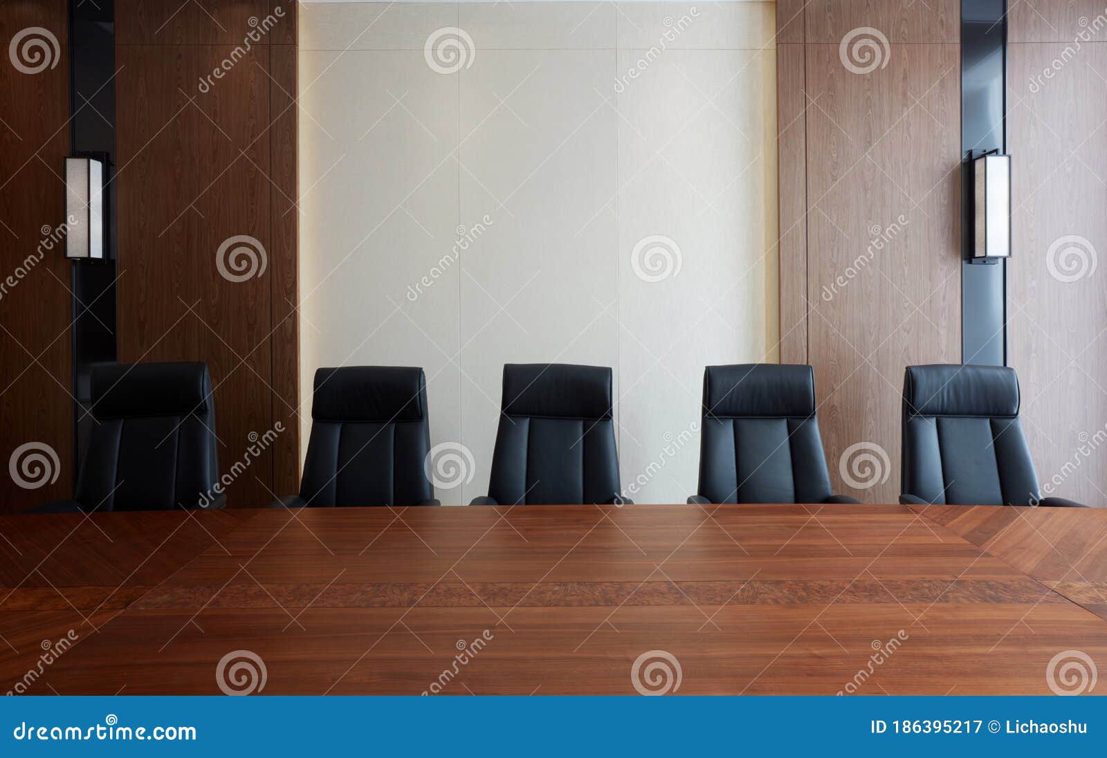 Modern Chinese Style Office, Conference Room Stock Image - Image of ...