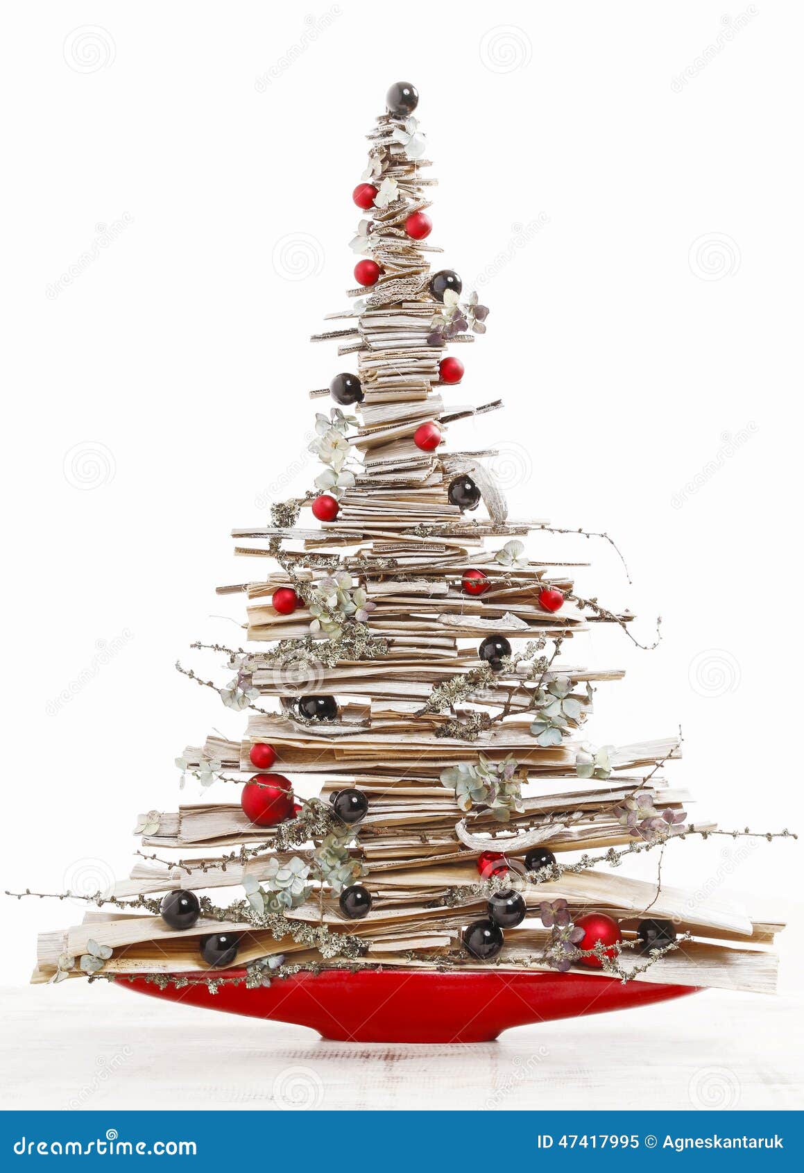 Modern Christmas Tree Isolated Stock Image - Image of symbol ...