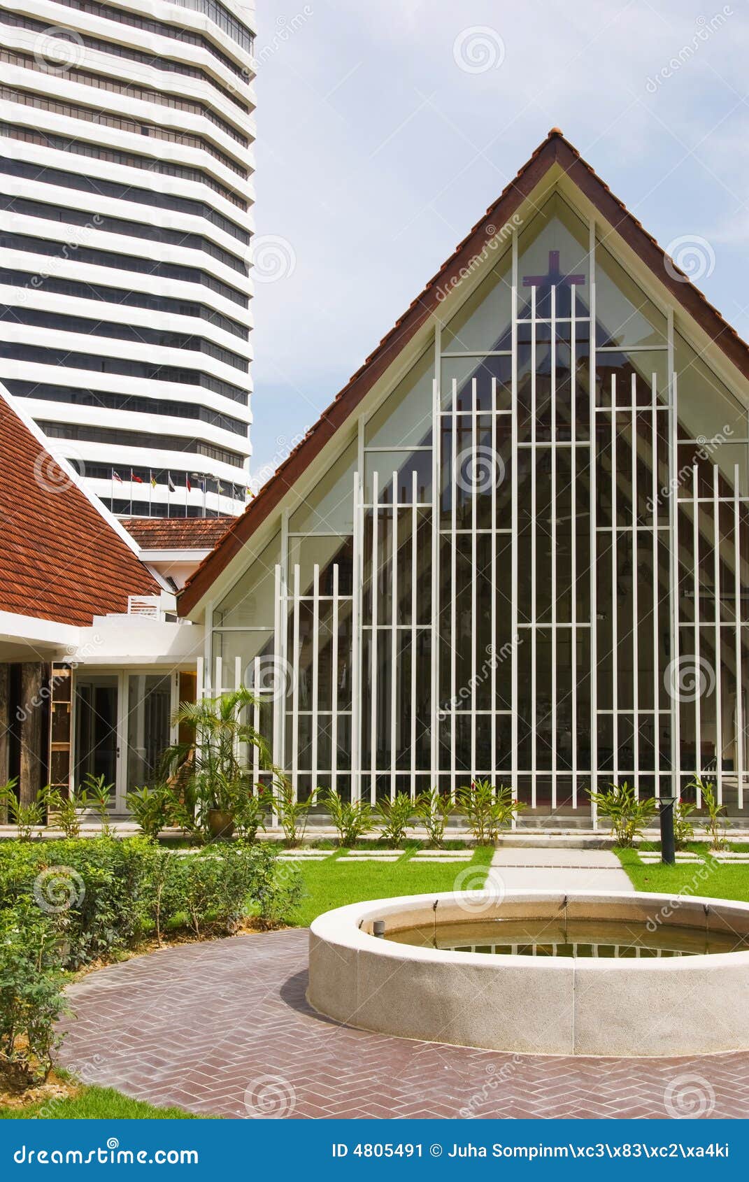 Modern church stock image. Image of cathedrals, christianity - 4805491