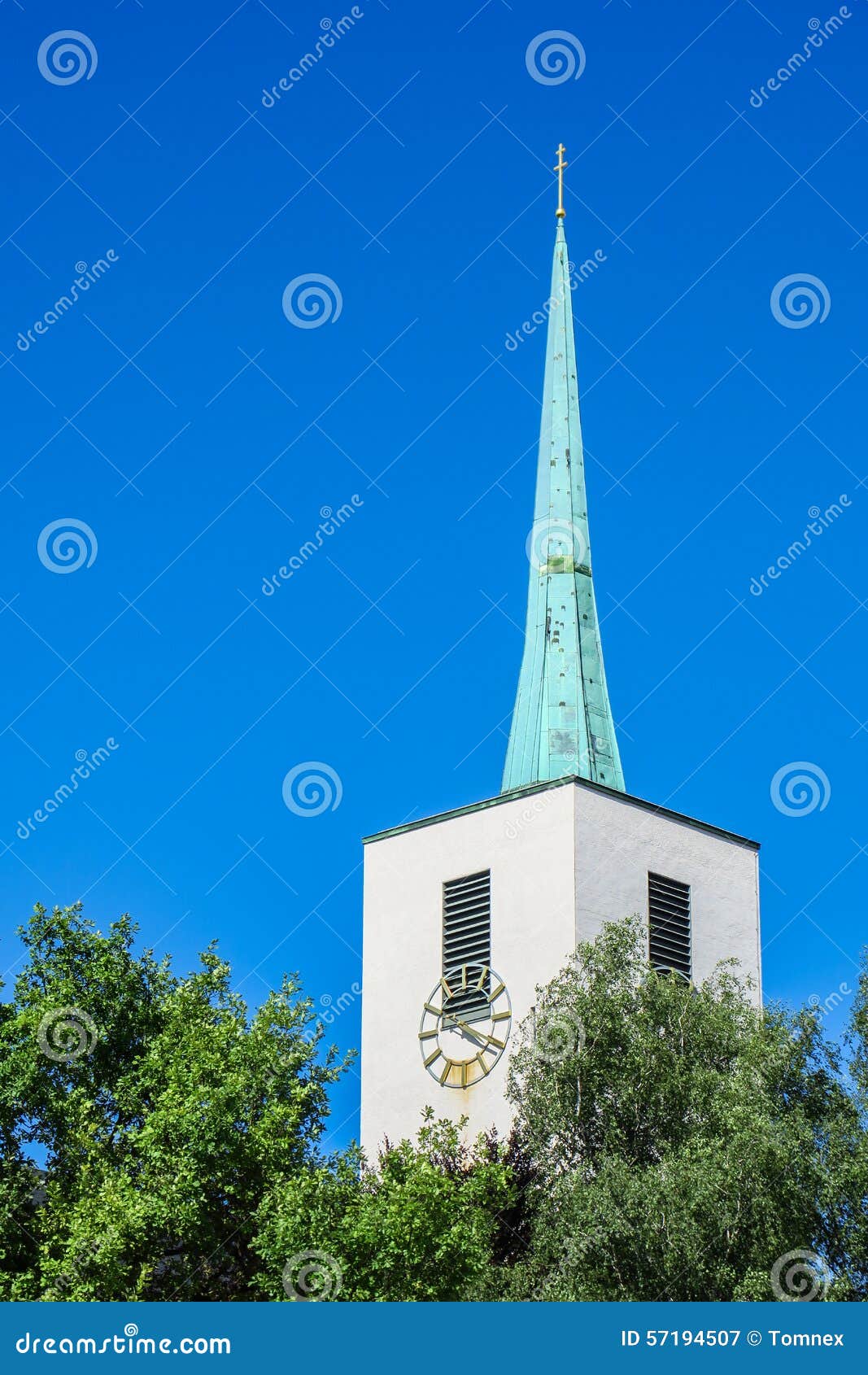 Modern church steeple stock image. Image of spire, church - 57194507