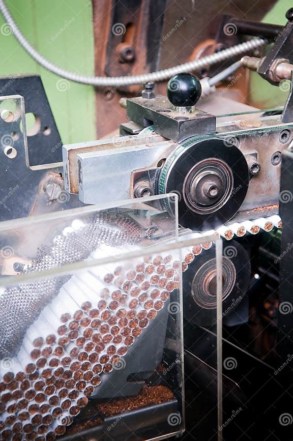 Modern cigarette factory stock photo. Image of machine - 10553118