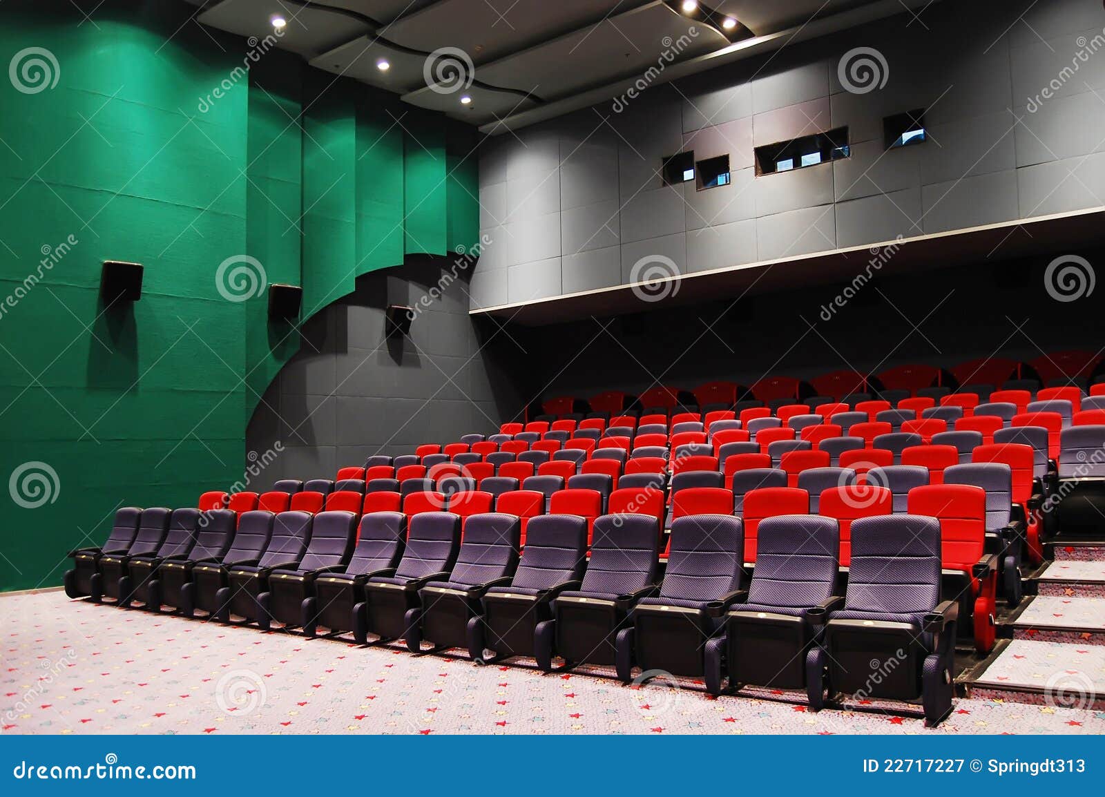 Modern cinema stock image. Image of indoor, tape, view - 22717227