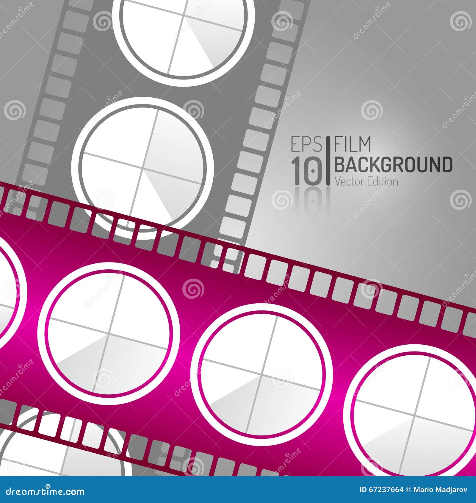 Modern Cinema Background Design. Vector Elements. Minimal Film ...