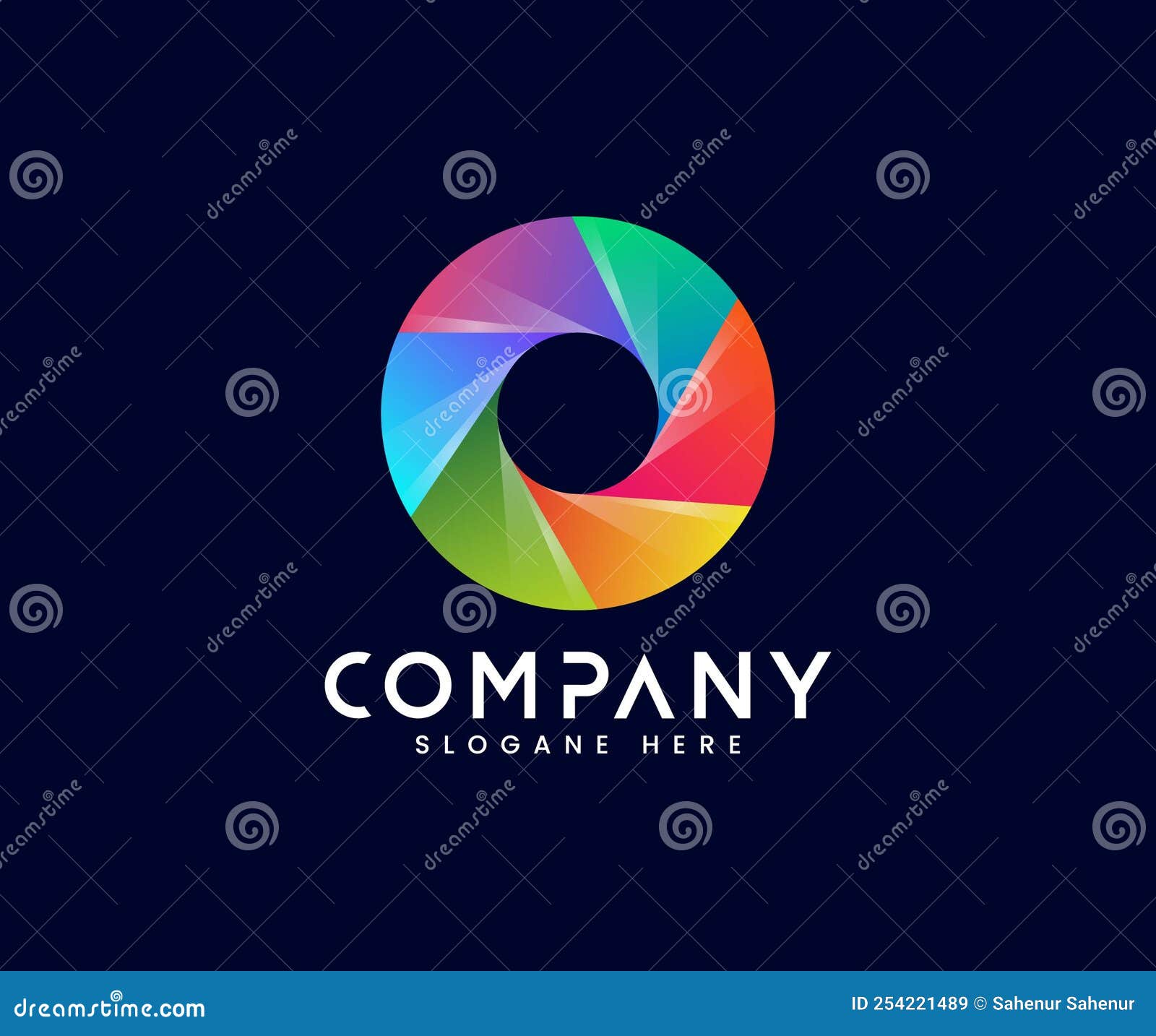 Modern Circle 3d Photography Logo Design Stock Vector - Illustration of ...