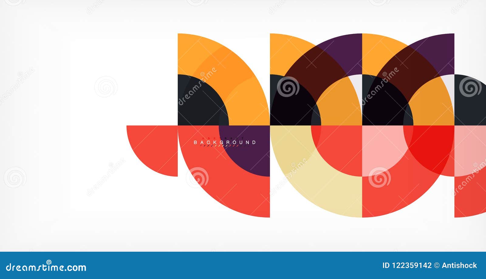 Modern Circle Abstract Background Stock Vector - Illustration of ...
