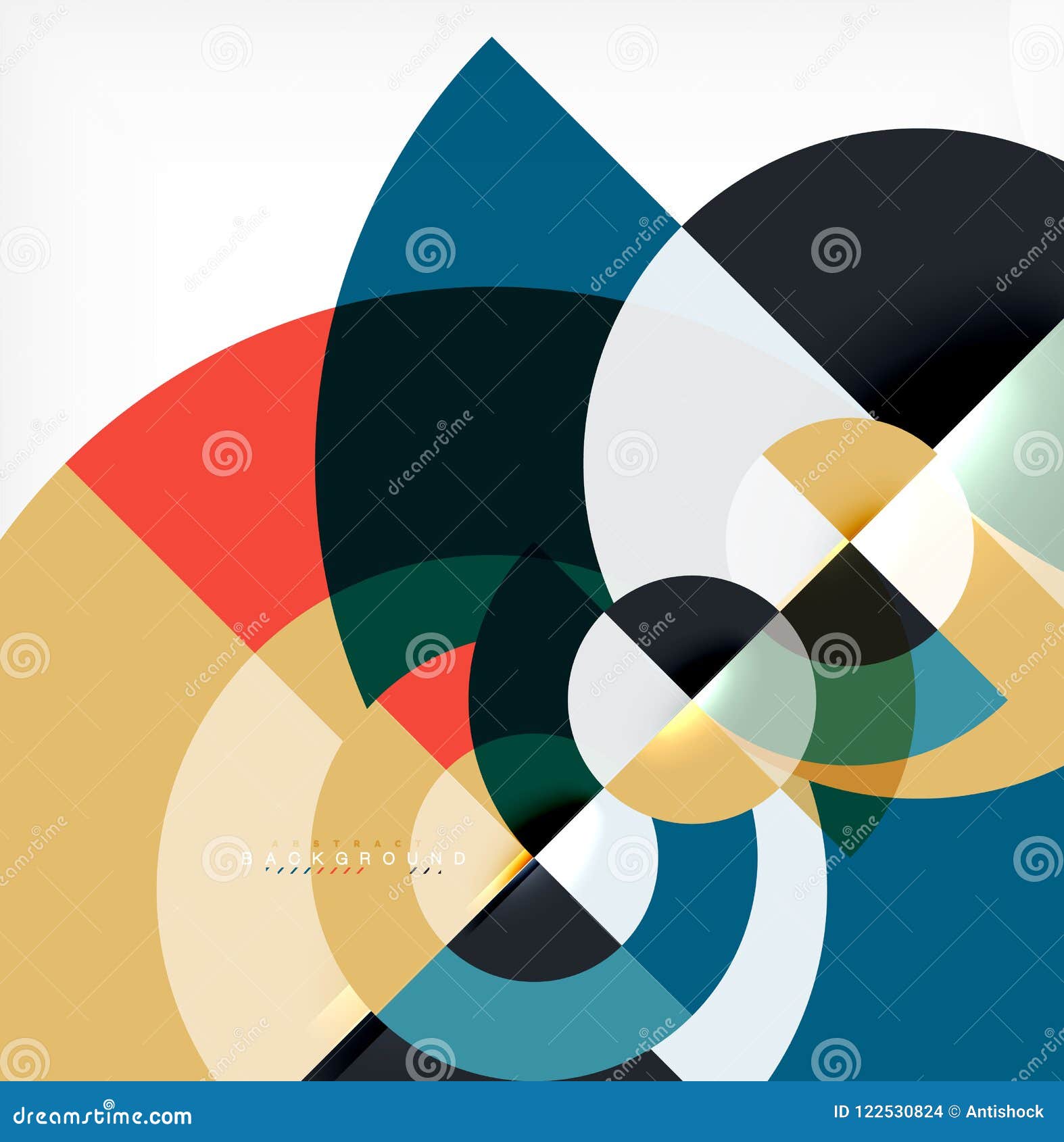 Modern Circle Abstract Background Stock Vector - Illustration of ...