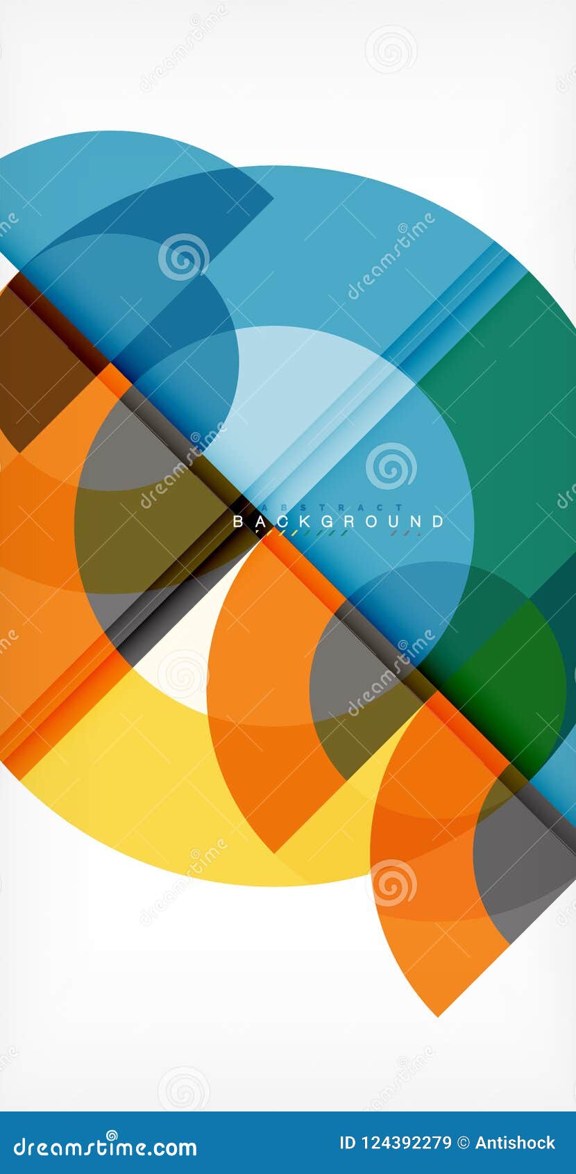 Modern Circle Abstract Background Stock Vector - Illustration of ...