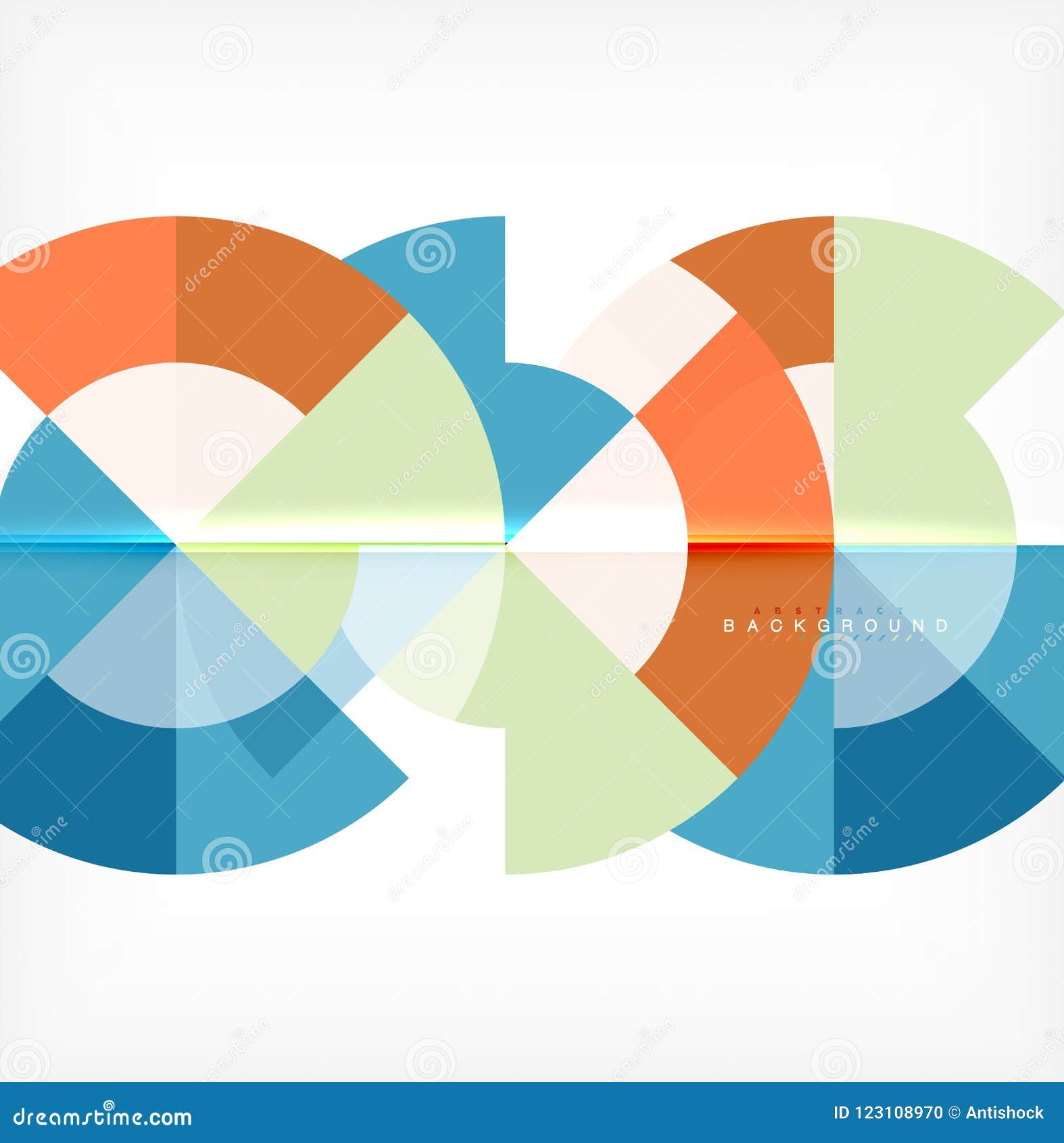 Modern Circle Abstract Background Stock Vector - Illustration of ...