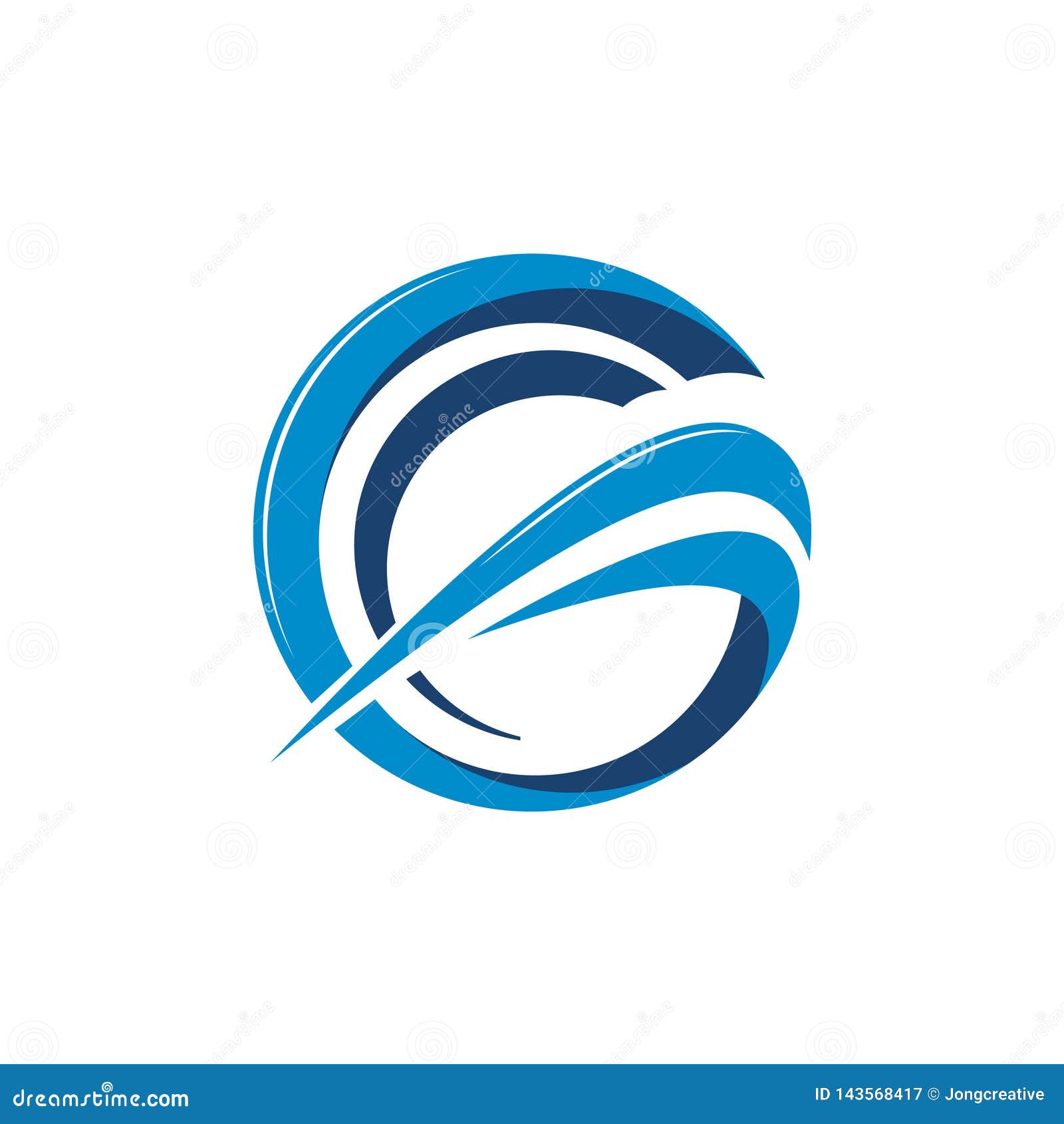 Modern Circle G Letter Technology Business Logo Symbol Stock Vector ...