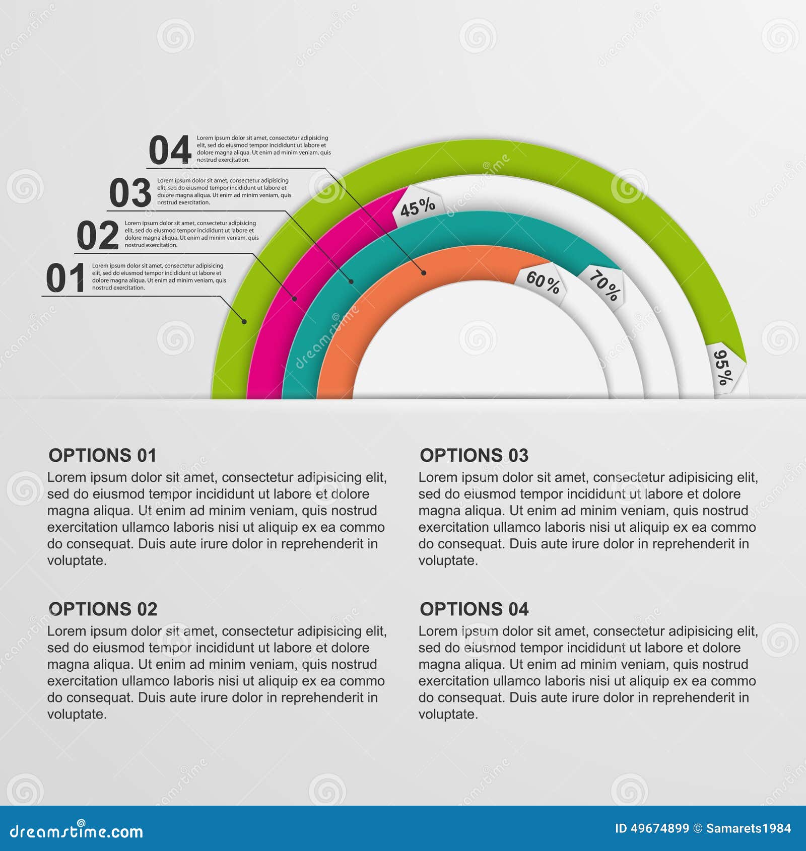 Modern Circle Infographic. Design Elements Stock Vector - Illustration ...