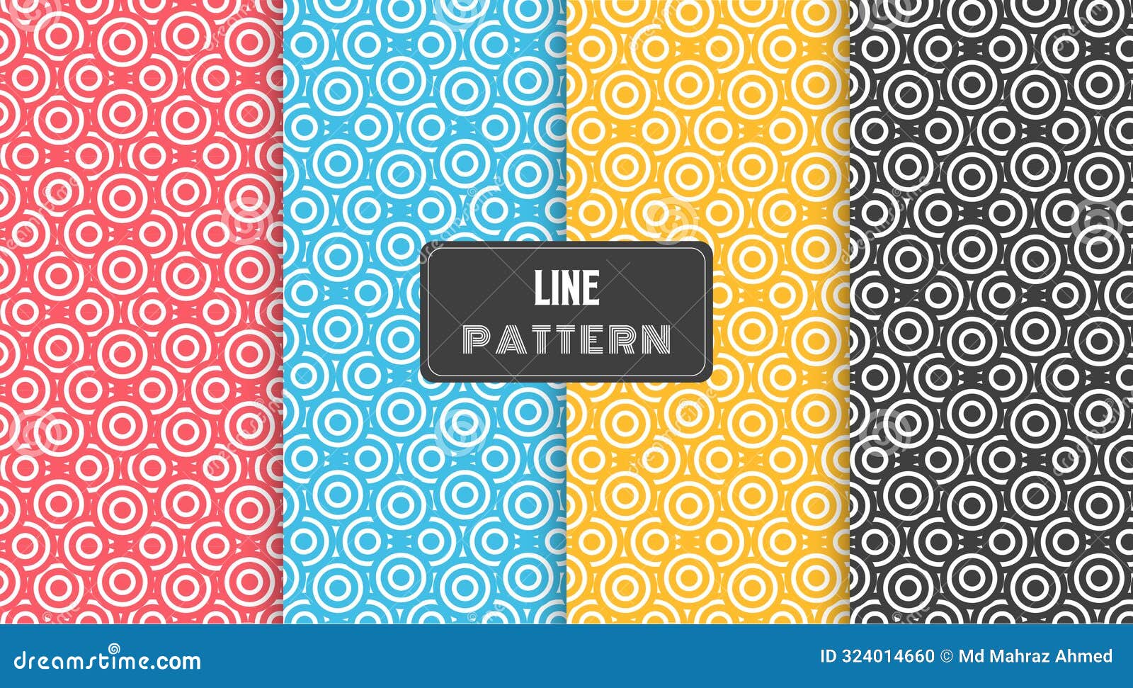 Modern Circle Line Pattern. Abstract Graphic Texture Line Pattern ...