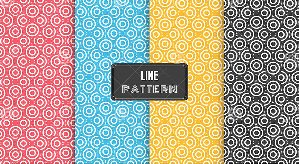 Modern Circle Line Pattern. Abstract Graphic Texture Line Pattern ...