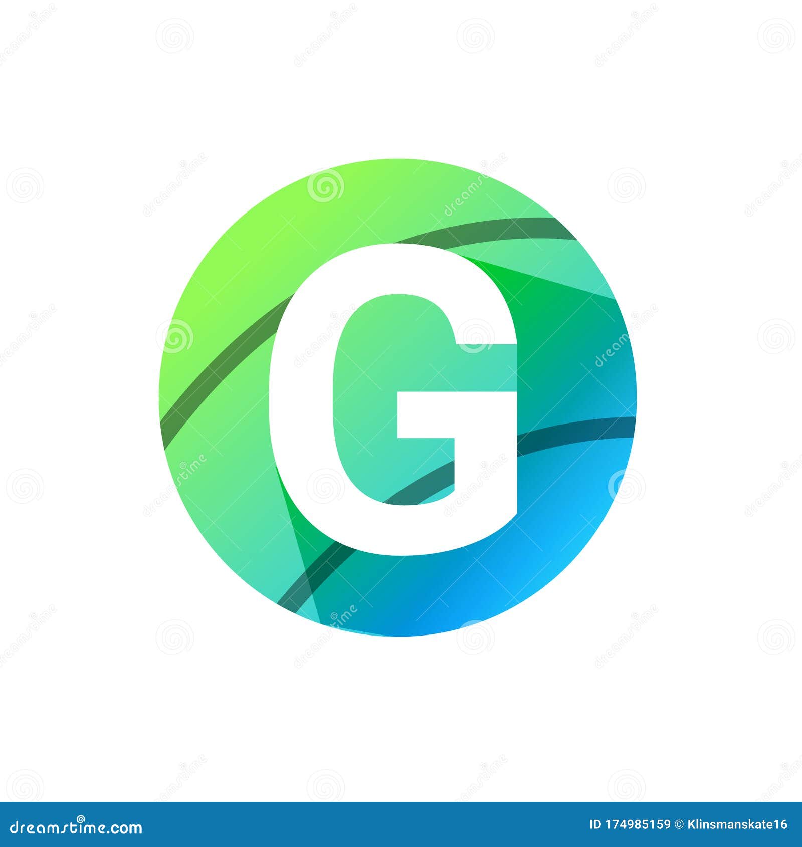 Modern Circle Logo Initial G Vector Stock Vector - Illustration of ...